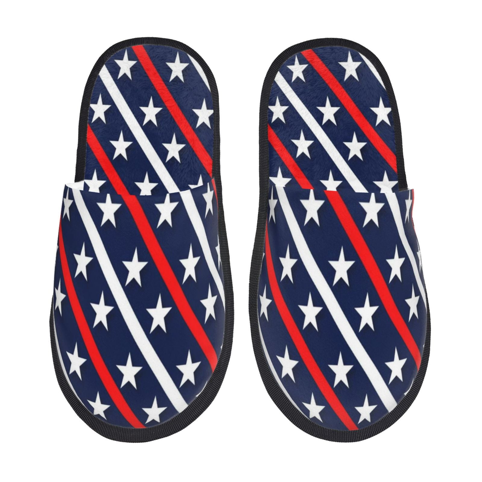 Tideii Patriotic Star for Home Indoor Cotton Slippers, Autumn and ...