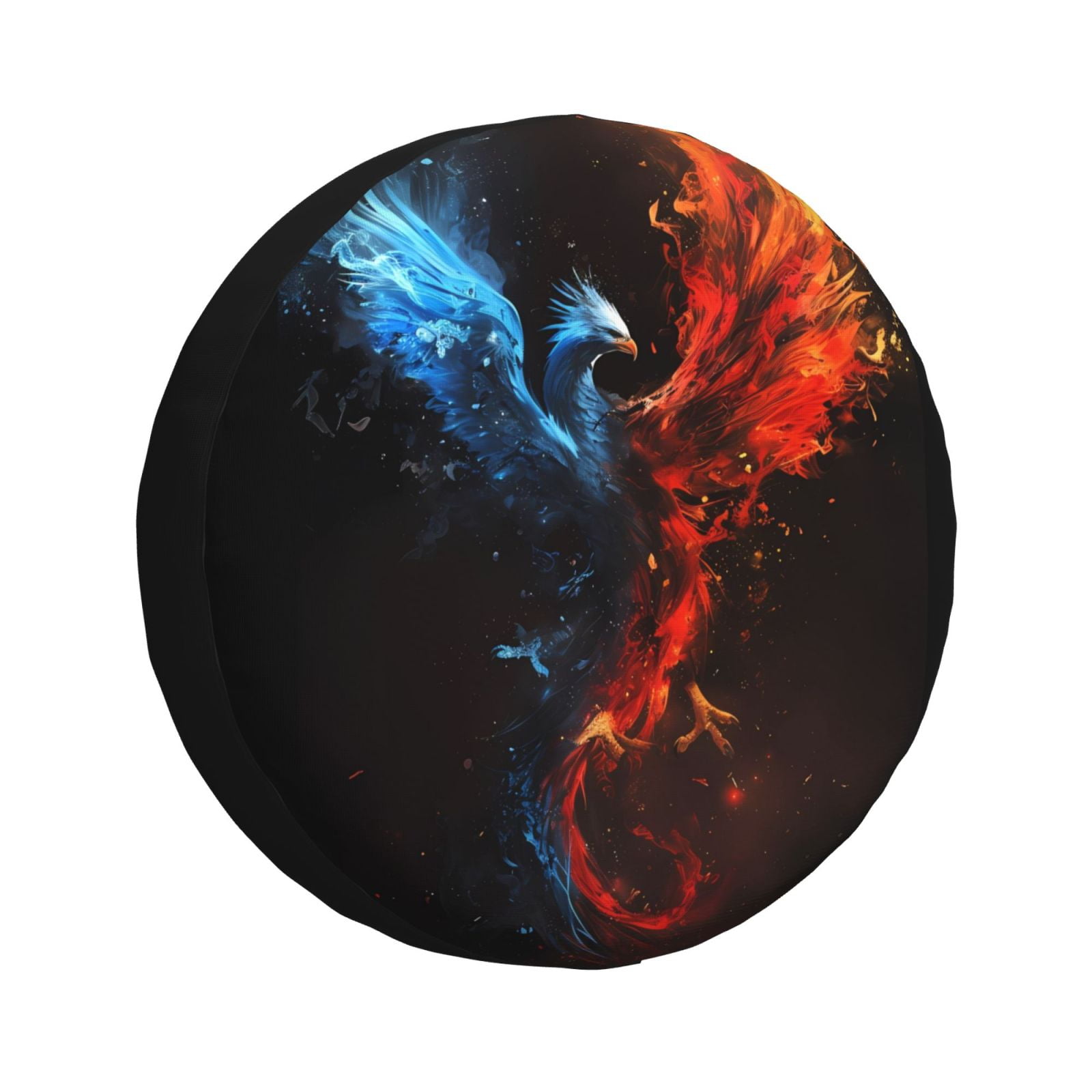 Tideii Red And Blue Fire Bird for Car Tire Dust Cover, Dust and ...