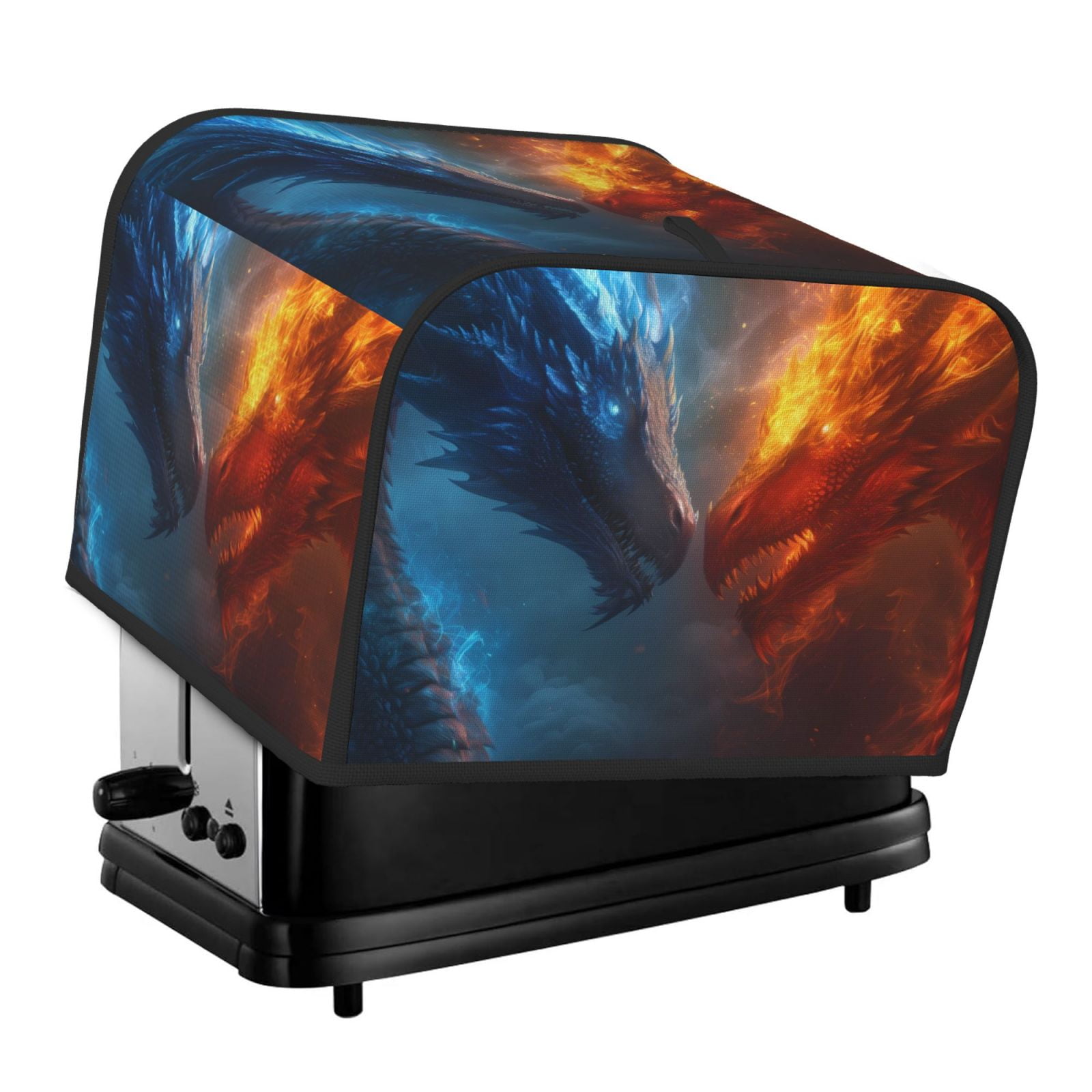 Tideii Red And Blue Fire Dragon E for 4-piece Toaster Cover for Kitchen ...