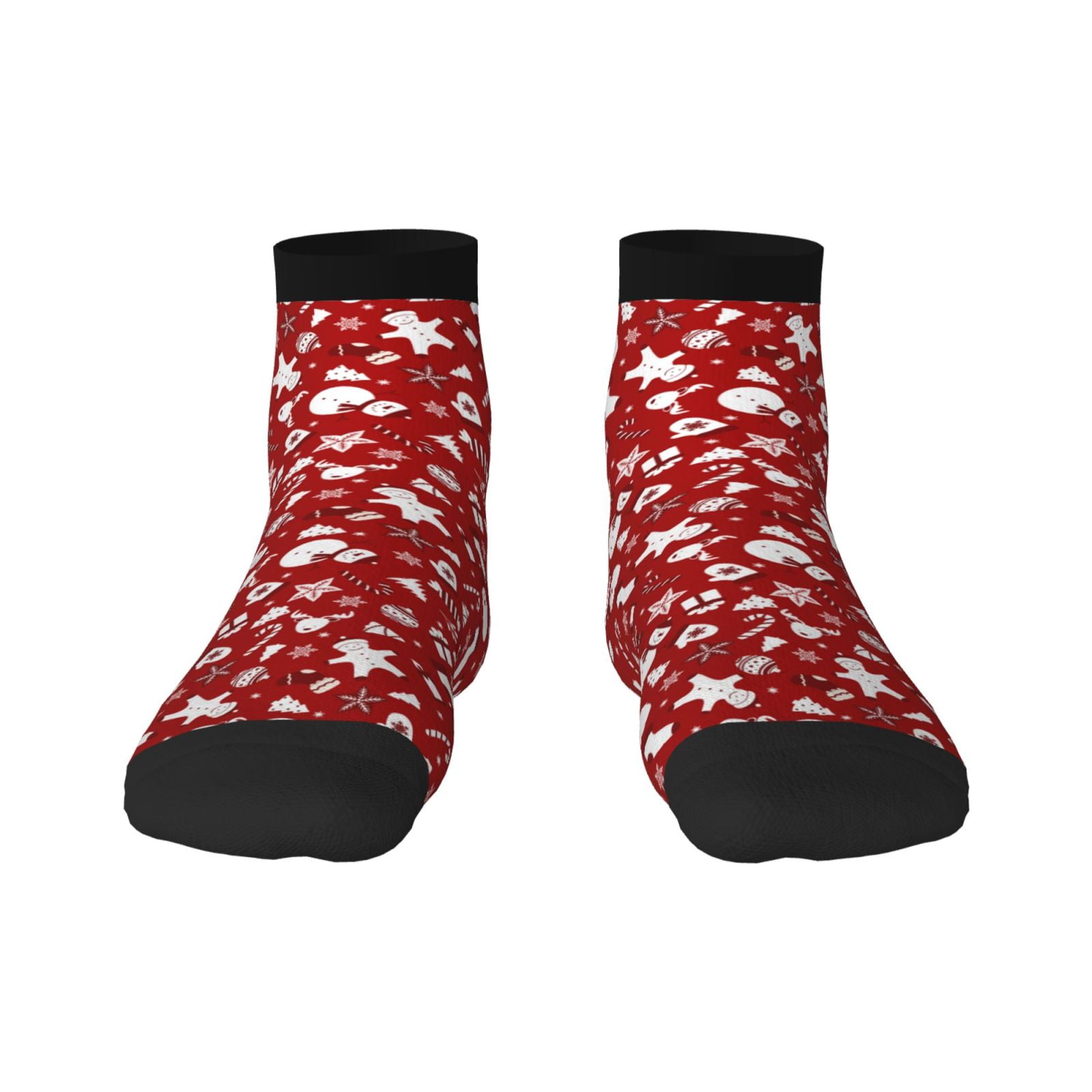 Tideii Red Christmas Cheer. for 30cm Contrast Color Straight Socks ...