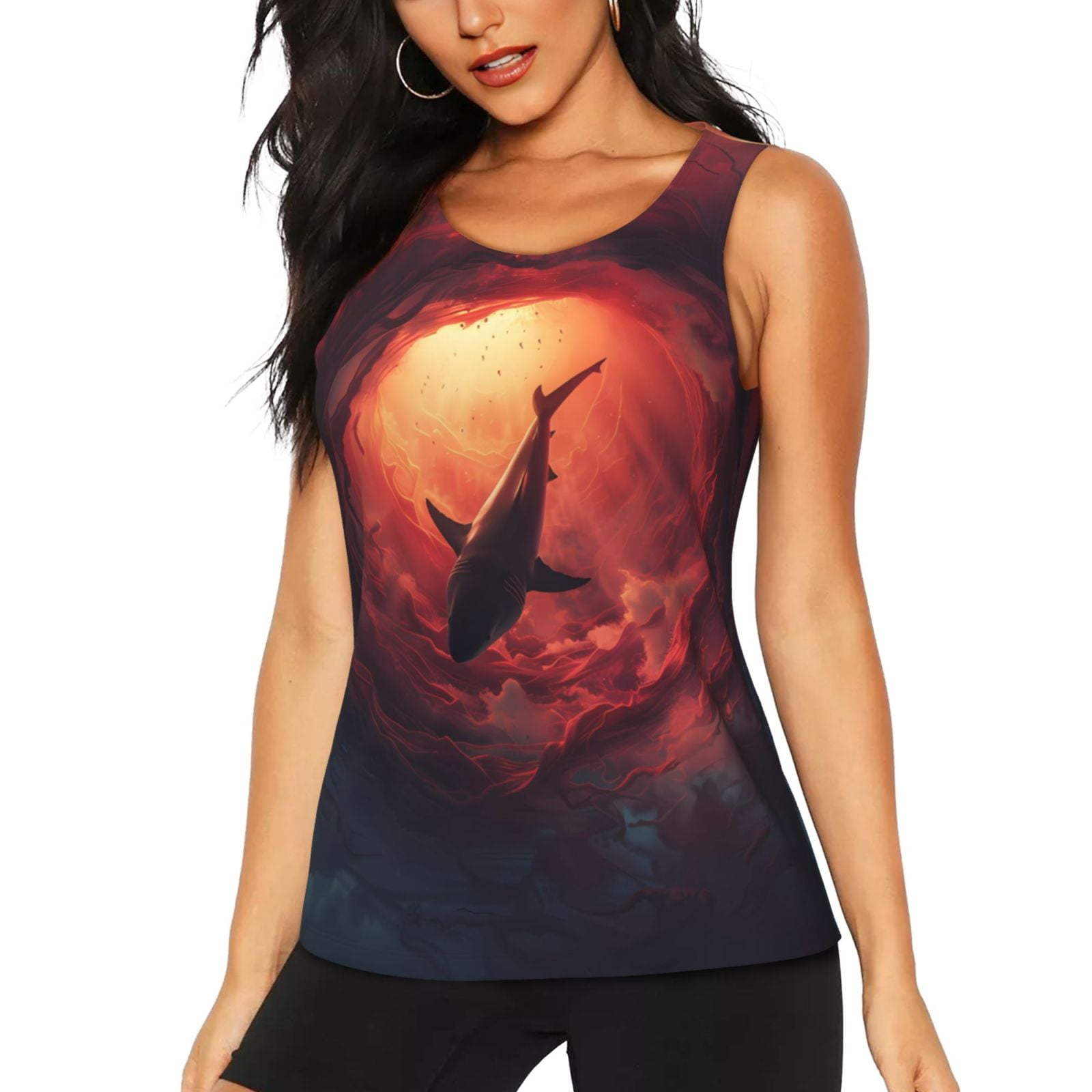 Tideii Shark Underwater Vortex for Women's Quick-drying Vest, Sweat ...