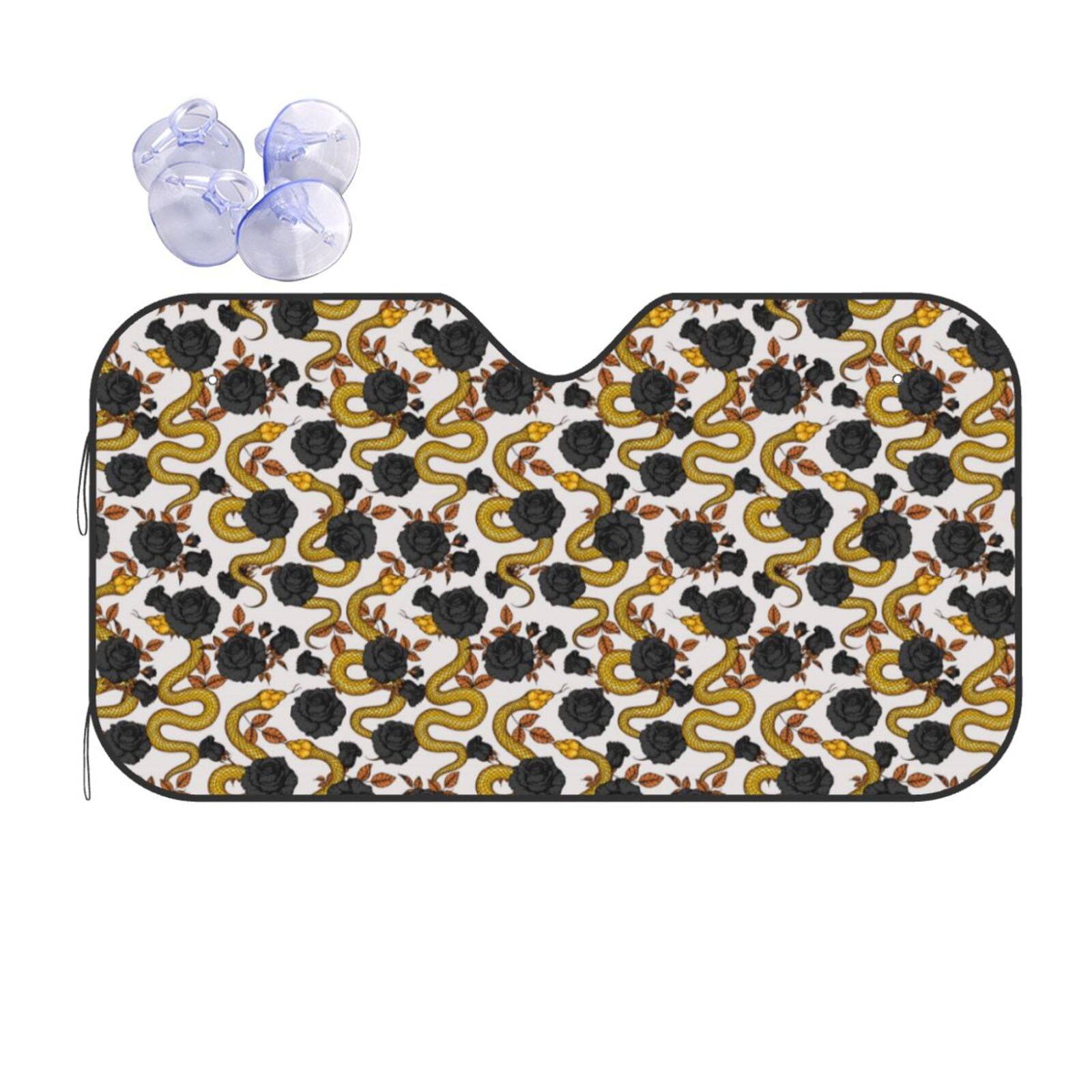 Tideii Snake And Rose for Stiff Car Windshield Sunshade, Sun Protection ...