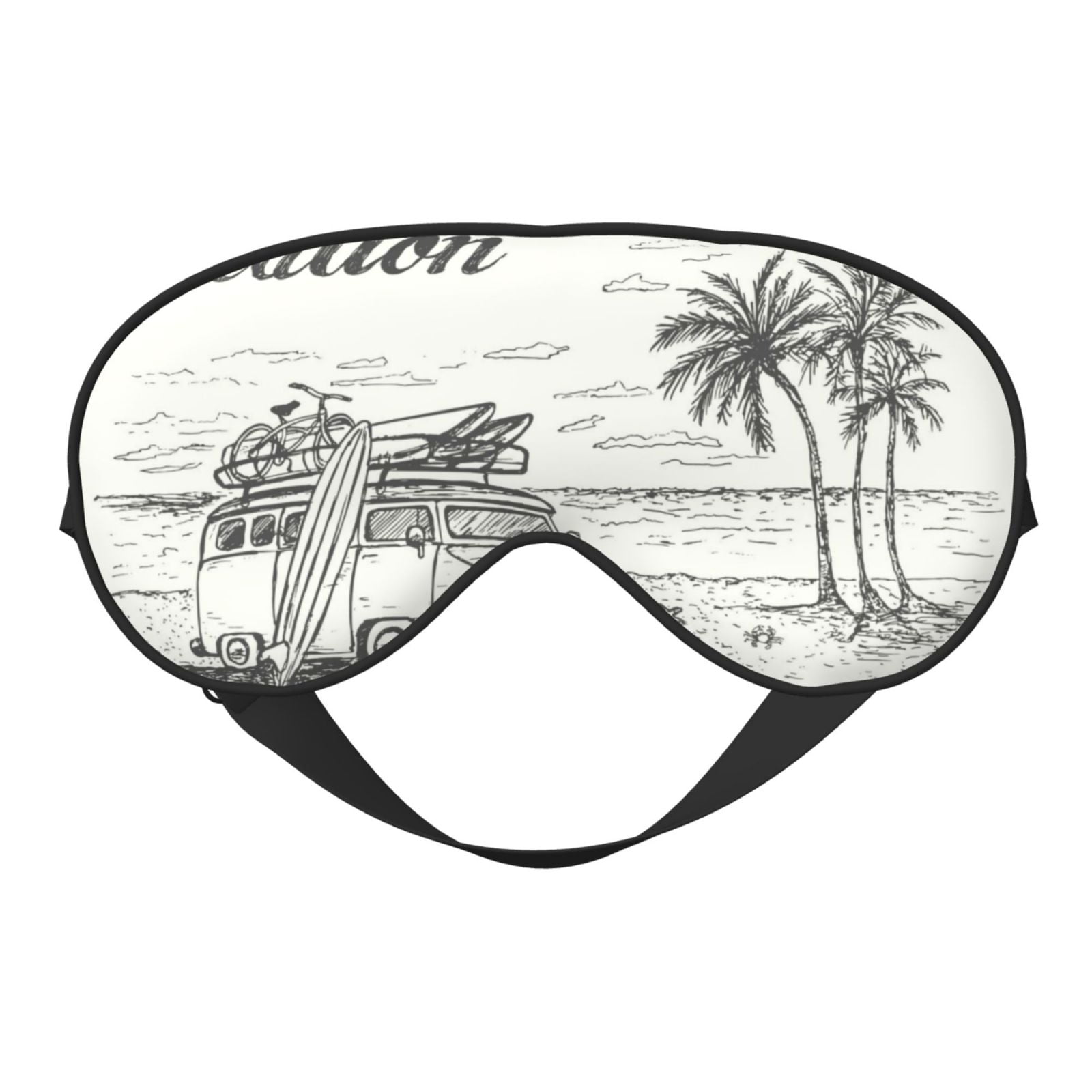 Tideii Summer Vacation Scene With Camping Van for Double-sided Light ...