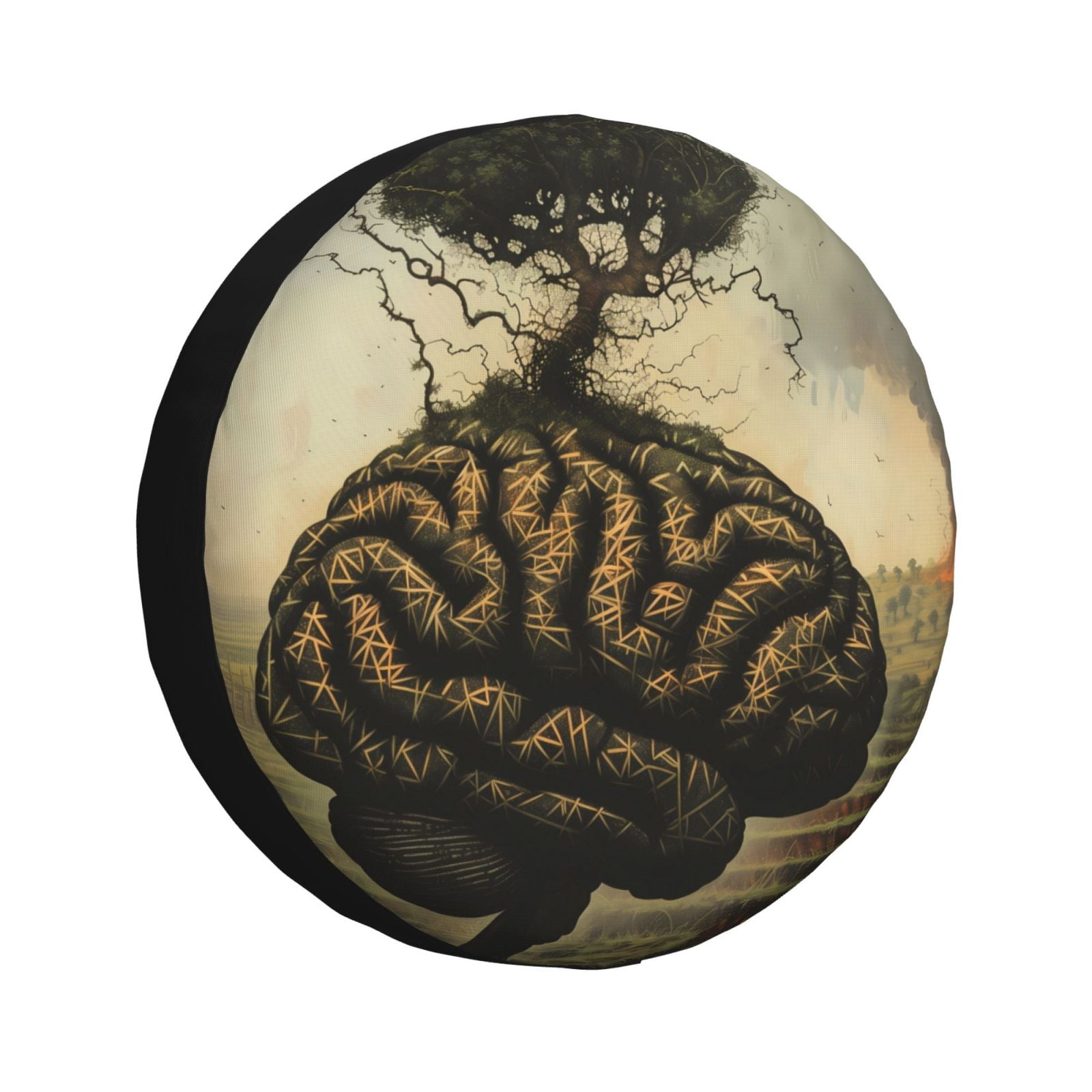 Tideii Surreal Brain Tree for Car Tire Dust Cover, Dust and Waterproof ...