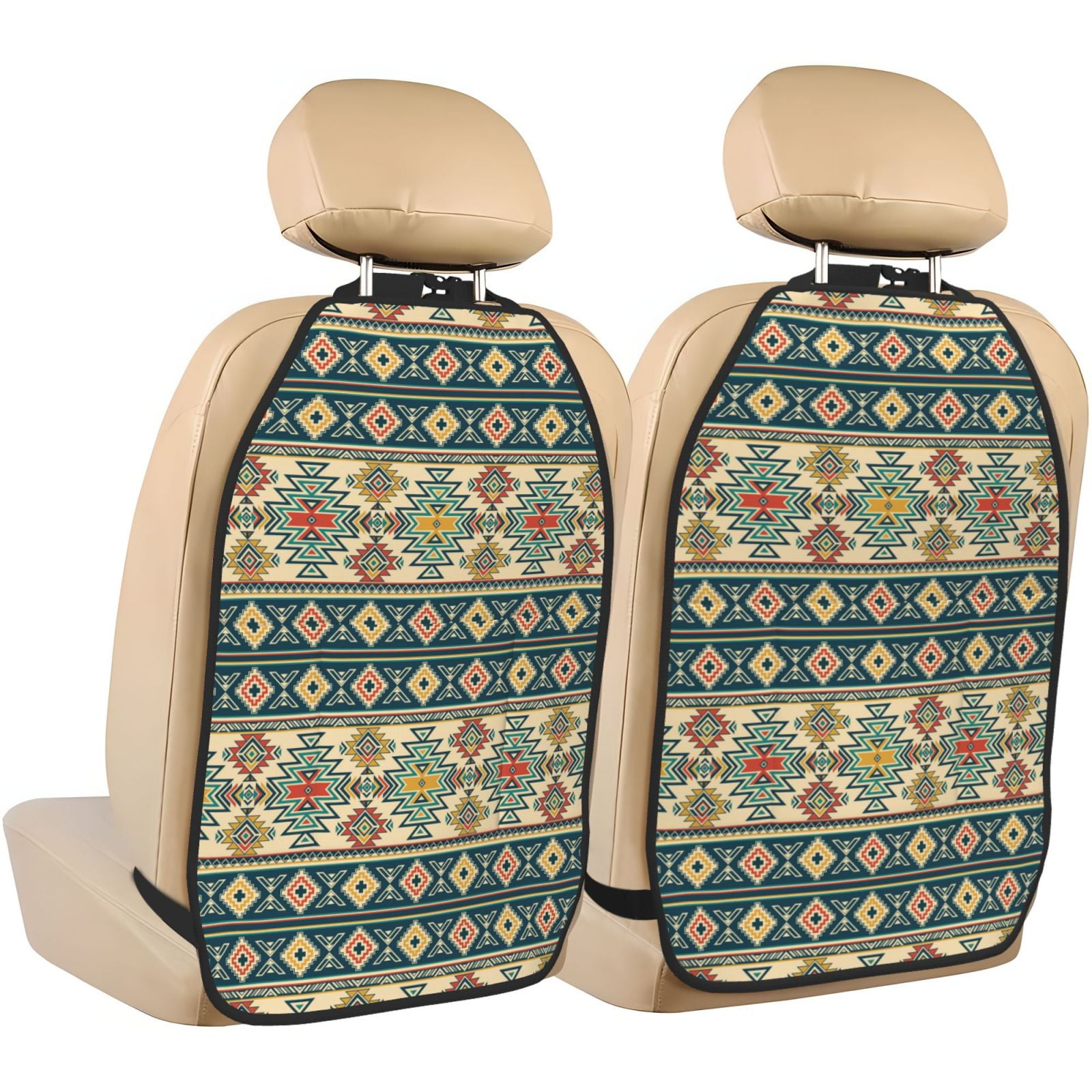 Tideii Traditional Tribal Aztec1 for Car Seat Kick-Proof Storage Pads 2 ...