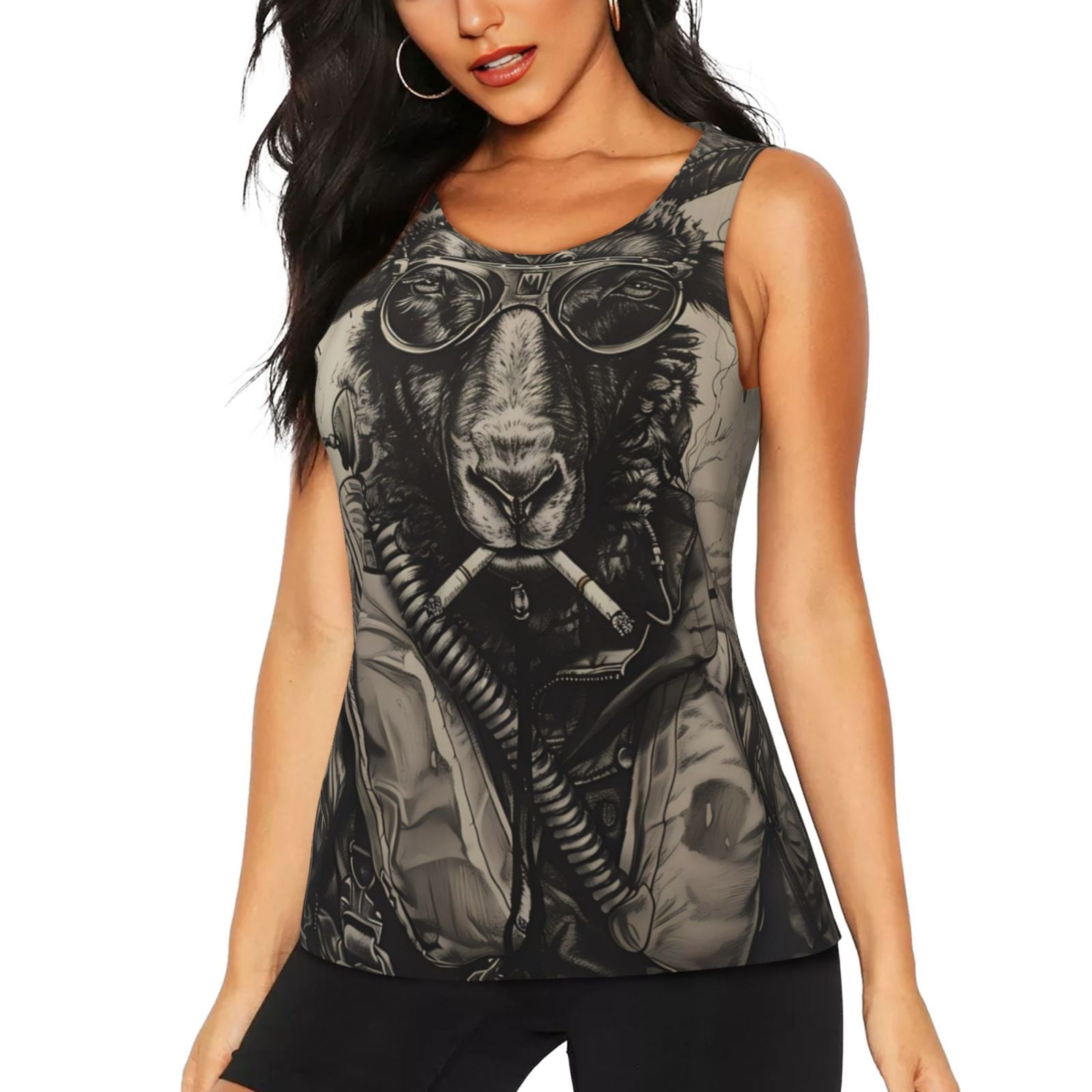 Tideii Vintage Ram Pilot for Women's Quick-drying Vest, Sweat-wicking U ...