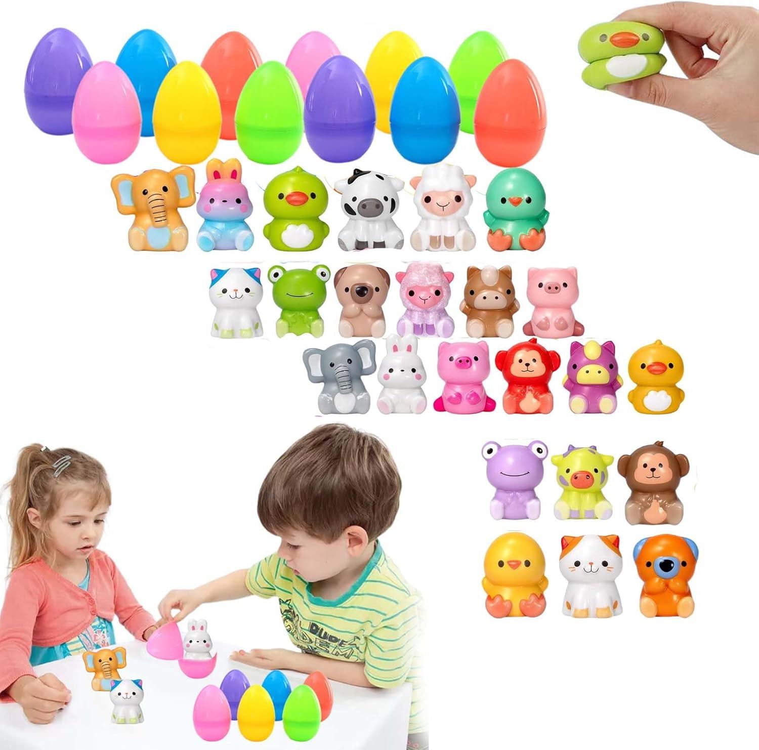 Tidepick Prefilled Easter Eggs, 24 PCS Prefilled Easter Eggs with Slow ...