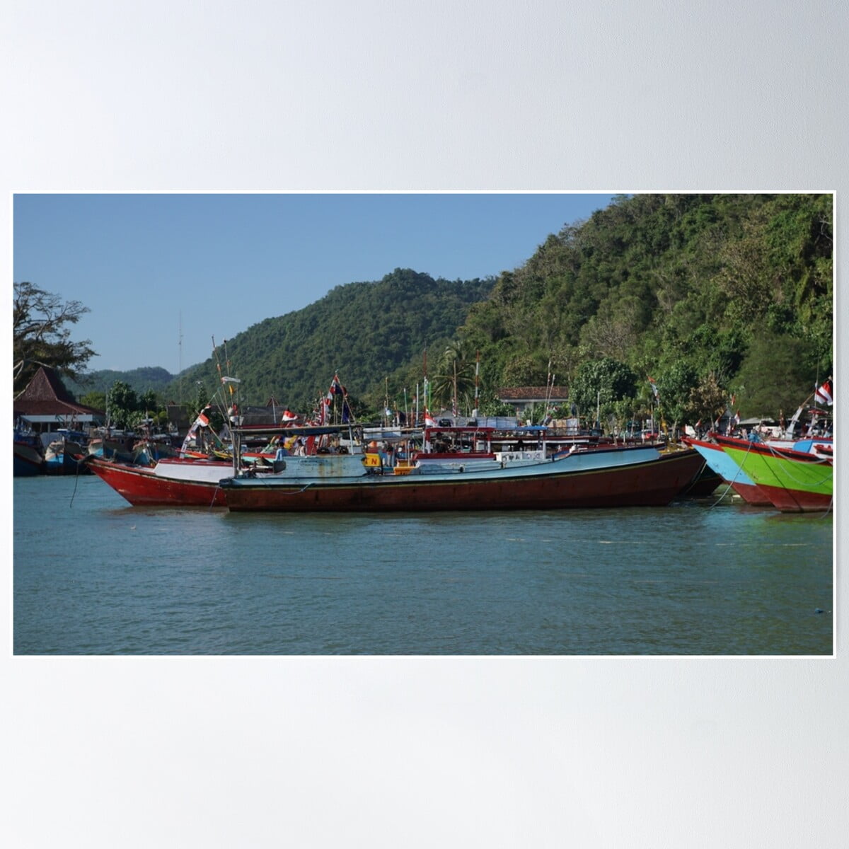 Tides Of Tradition: The Fisherman'S Boats Poster Wall Art, Modern Wall ...