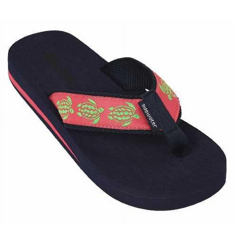 Tidewater Women's Turtles Thong Sandal (Pink;Size 6) - Walmart.com