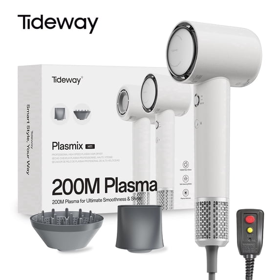 Tideway H11 Hair Dryer with Diffuser, High-Speed 110,000 RPM Brushless ...