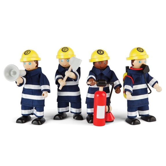 Tidlo Firefighters Play Set - Kids Fireman Uniform Toys with ...