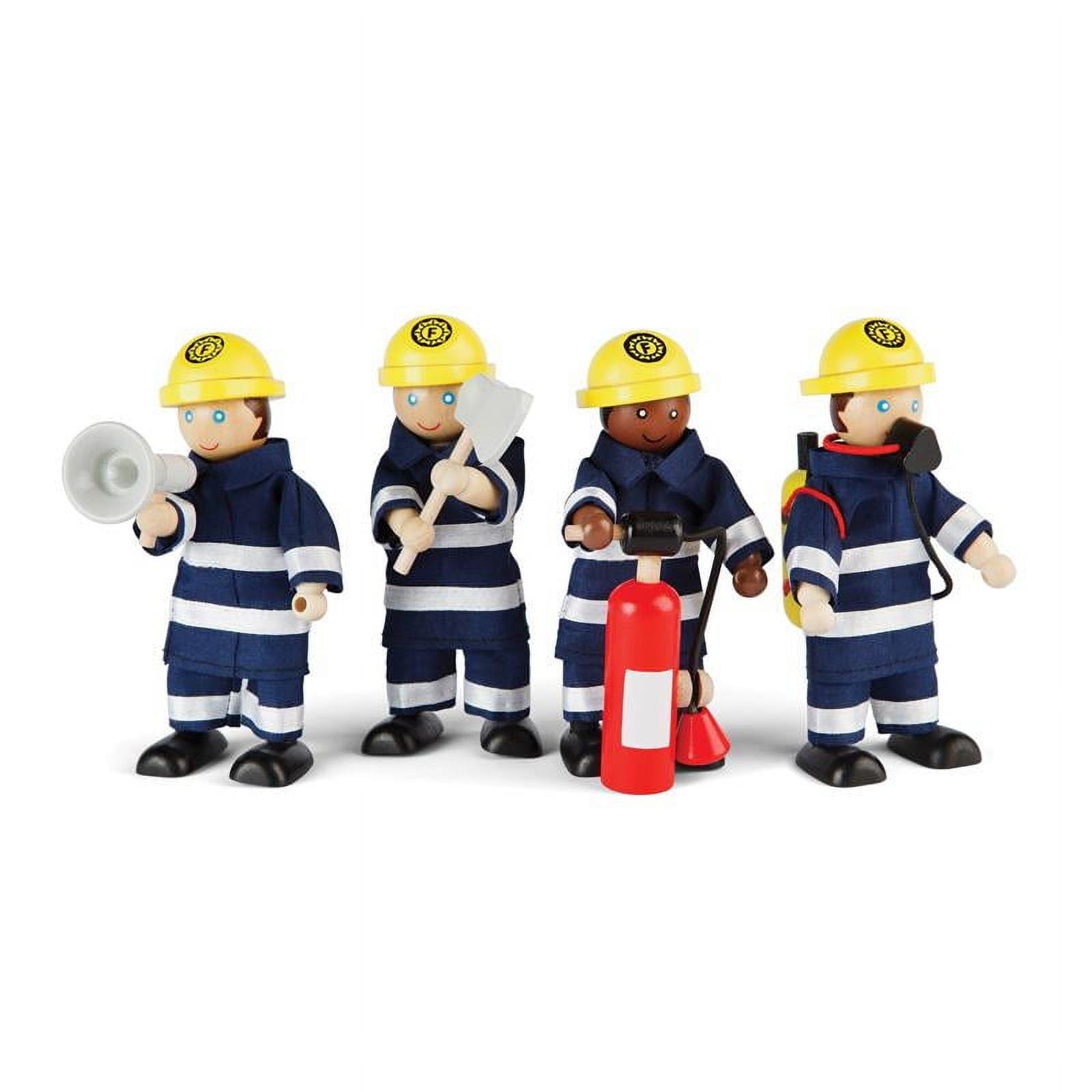 Tidlo Firefighters Play Set - Kids Fireman Uniform Toys with ...