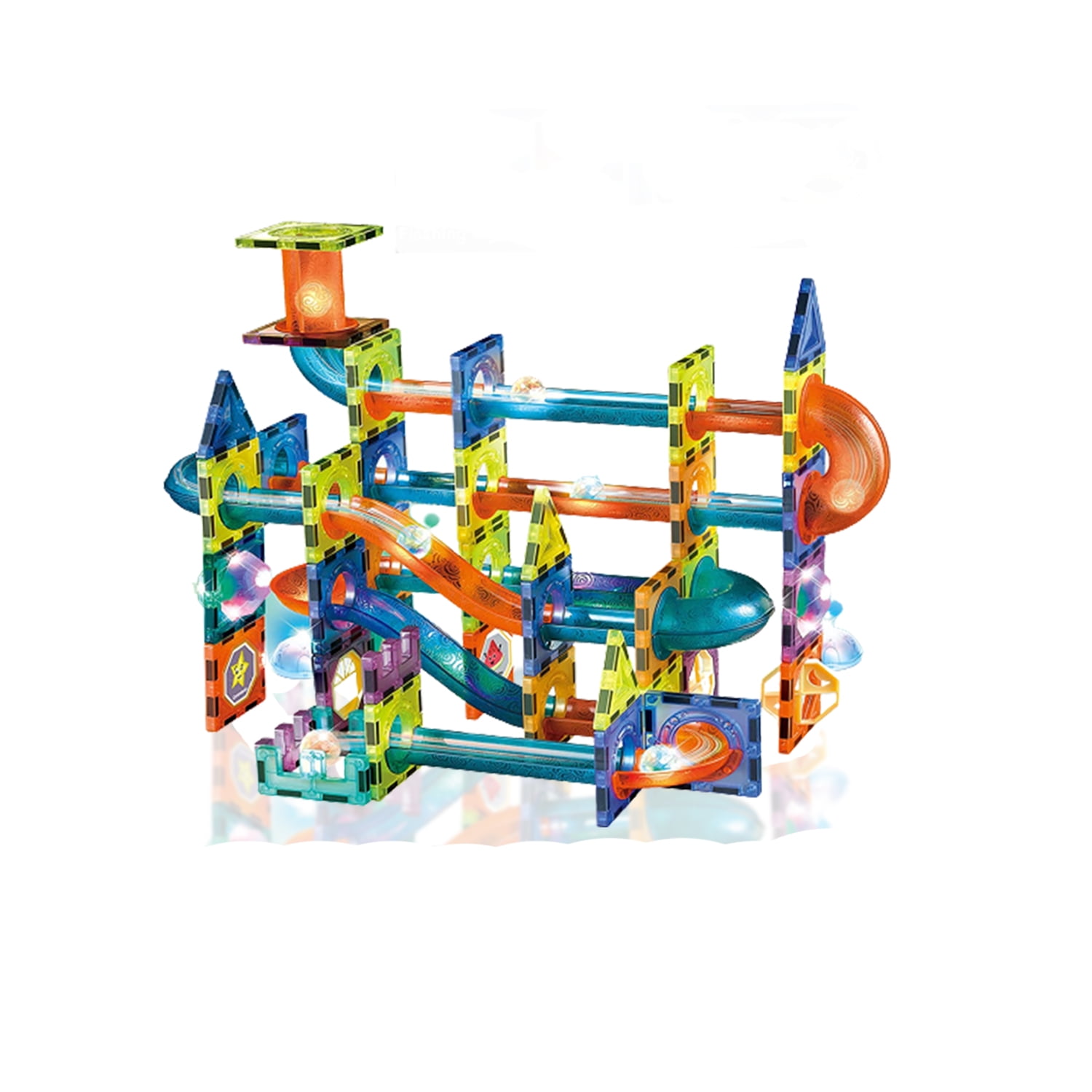 Tido Toys STEM Magnetic Building Block Tiles Toy Set 110 pieces With ...