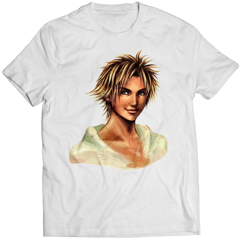 Tidus Portrait FF10 X Premium Unisex T-shirt (vectorized Design ...