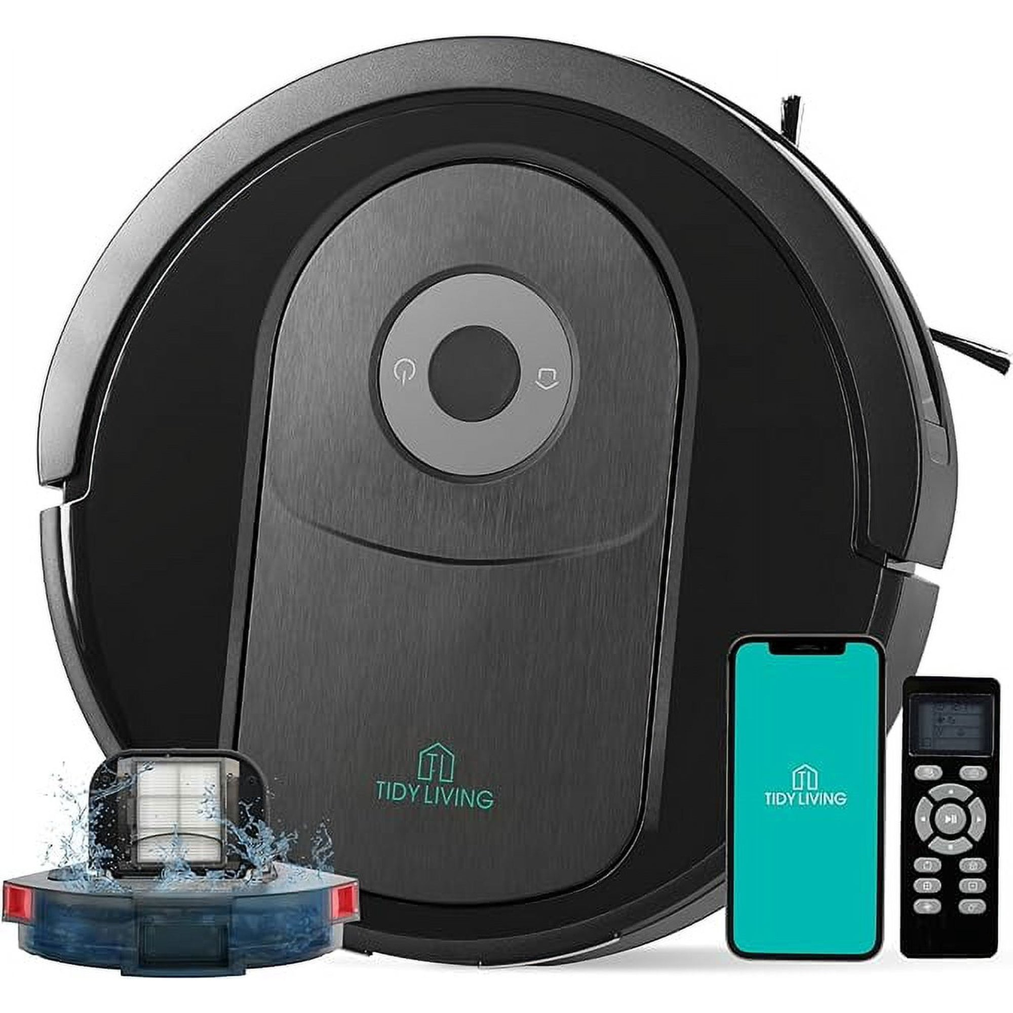 Tidy Living Smart Robot Vacuum Cleaner, 2 in 1 Sweep & Wet Mop, 4000Pa ...