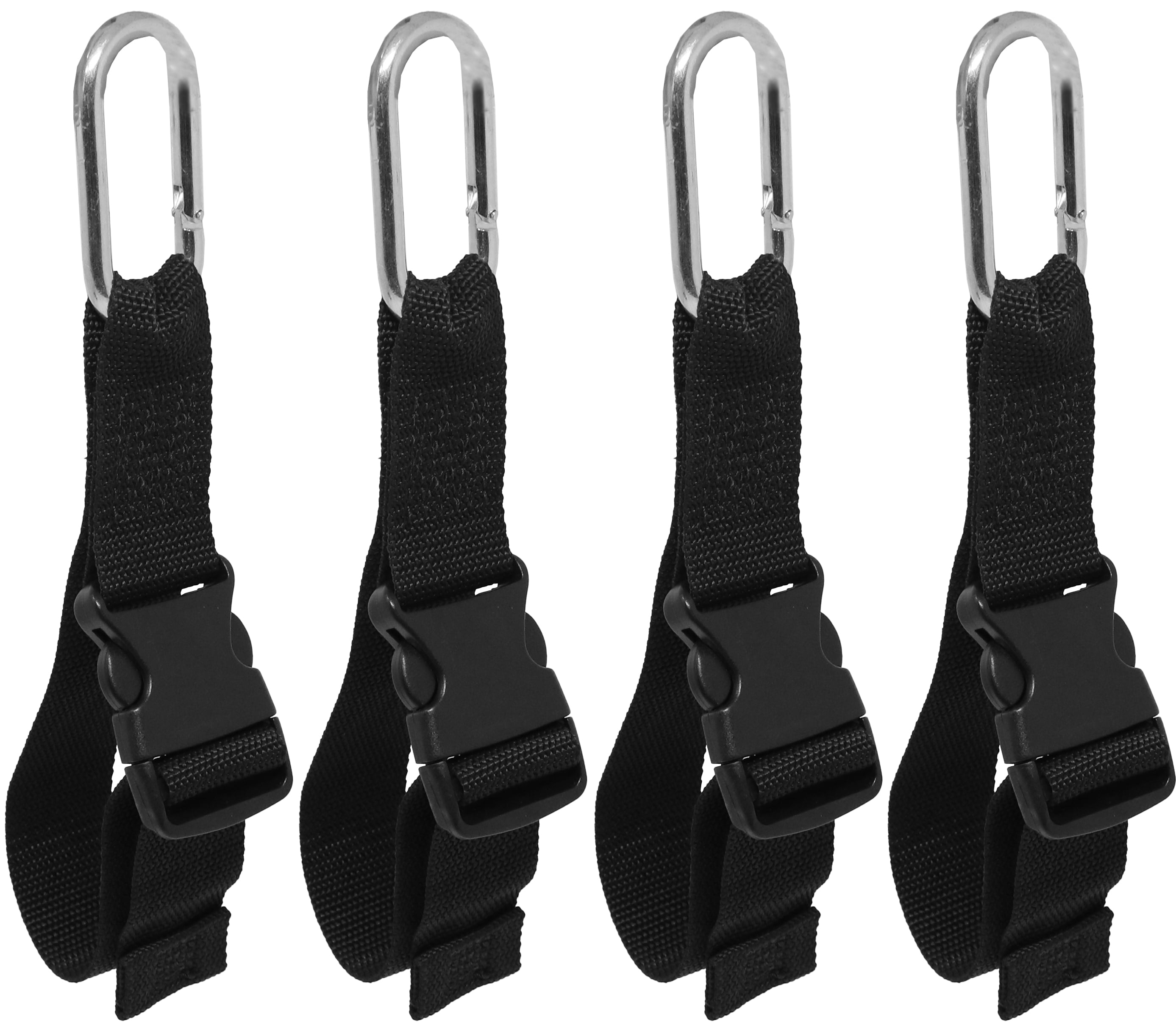 Tidy Tight Utility, 4 Pack, 8 Inch Loop, Oval Carabiner Clip On One End ...