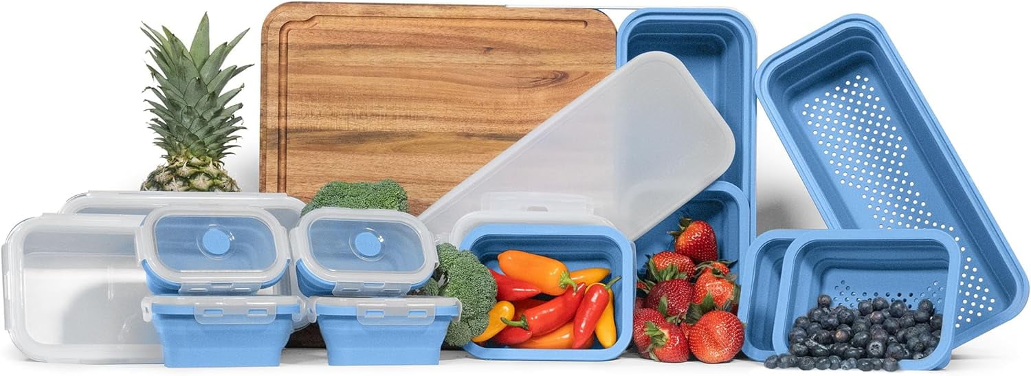 TidyBoard Meal Prep System Base Pack - Over-the-Sink Smart Chopping ...