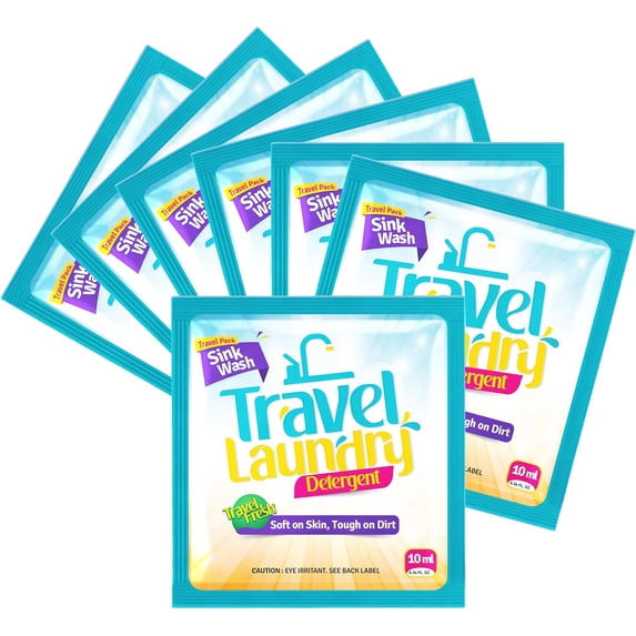 TidyFriend Sink Travel Laundry Detergent 10 ml, 8 Pack Lightweight ...