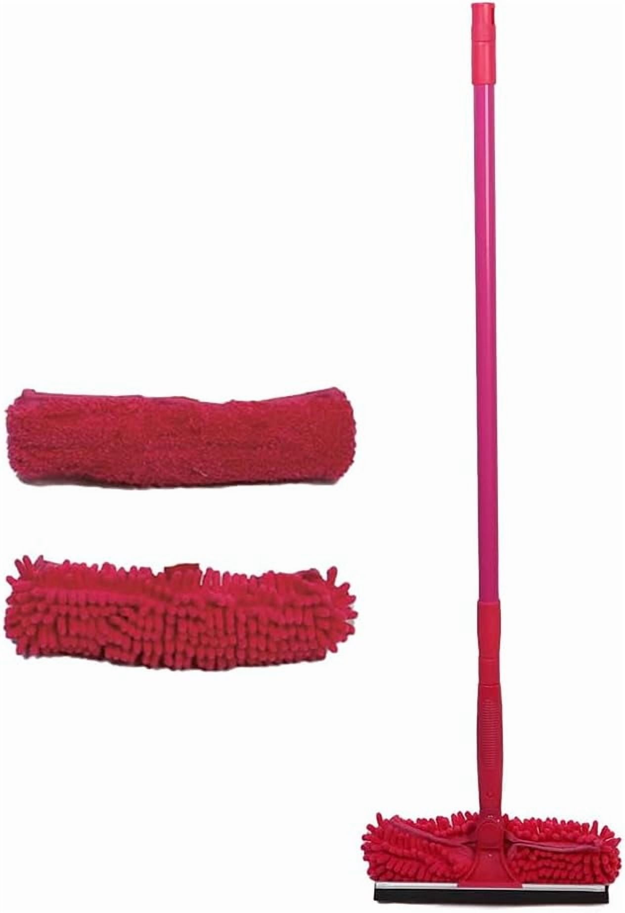 TidyUps Microfiber Window Cleaner with Dual Heads - Raspberry - Walmart.com
