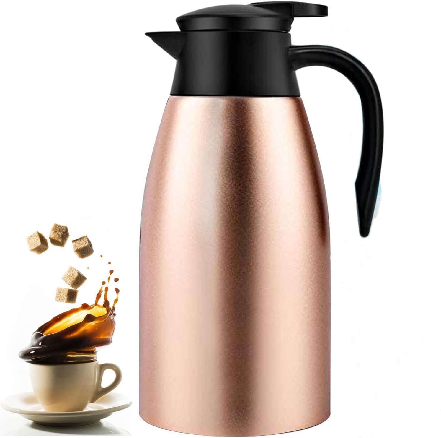 68oz Thermal Coffee Carafe, Stainless Steel Vacuum Insulated Coffee ...