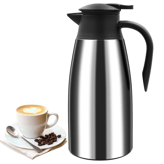 KITTEHIGM Stainless Steel Thermal Carafe With Lid, Insulated Hot and ...