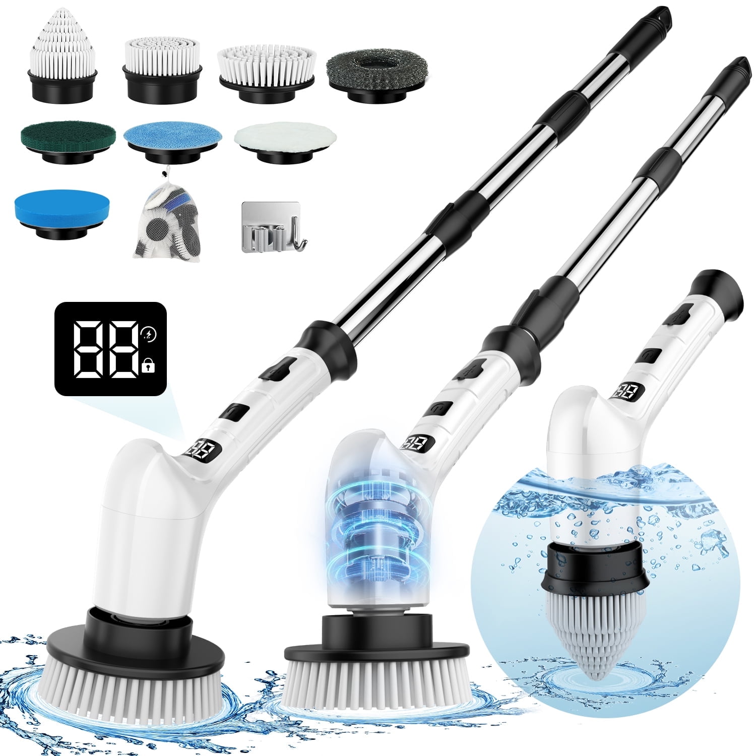 Tidymend Electric Spin Scrubber, Cordless Shower Scrubber with ...