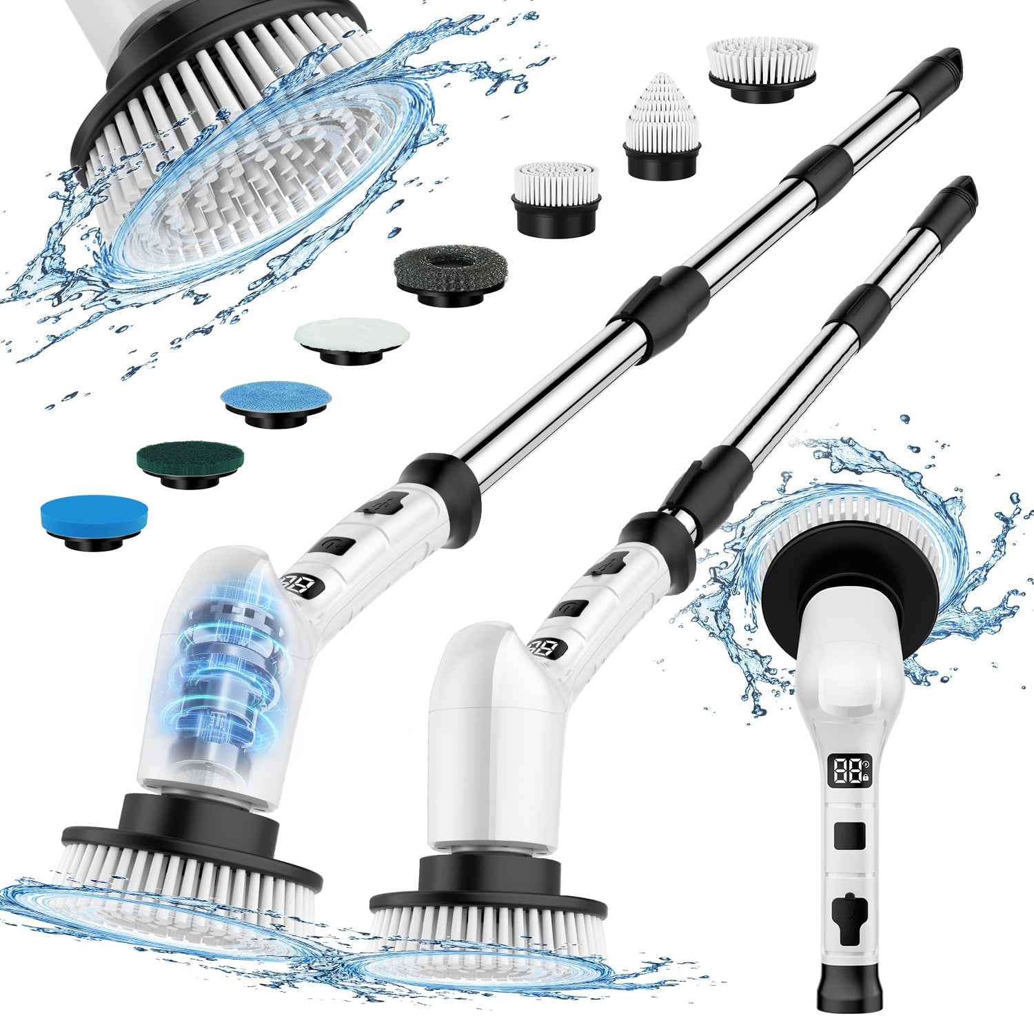 Tidymend Electric Spin Scrubber, Cordless Shower Scrubber with ...