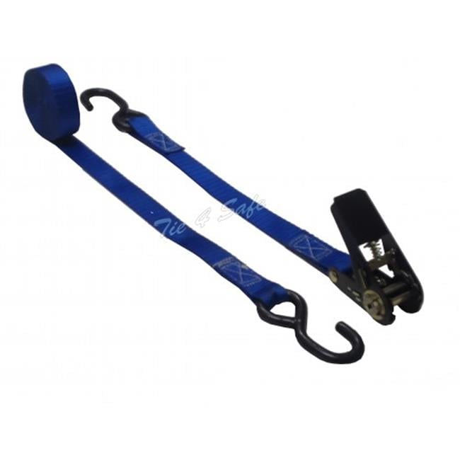 Tie 4 Safe 1 in. x 12 ft. Utility Tie Down Strap With Fully Coated Hook ...