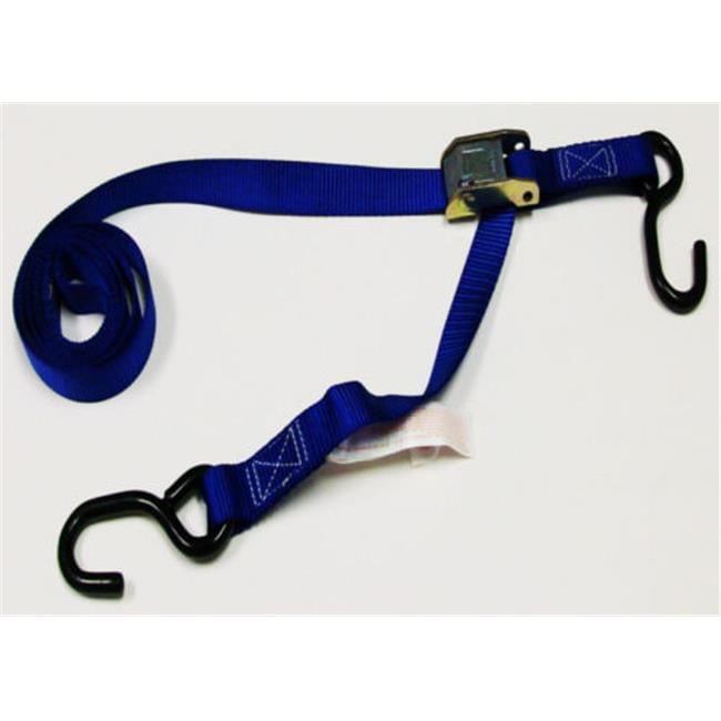 Tie 4 Safe 1 in. x 6 ft. Utility Tie Down Strap - Blue - 1 in. x 6 ft ...