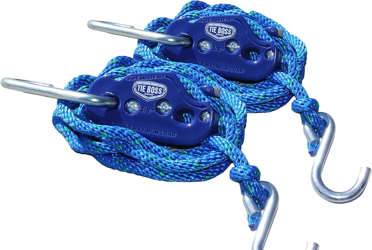 Tie Boss Tie Down/Pulley with 10-Feet Rope, 3/8-Inch, 2-Pack - Walmart.com