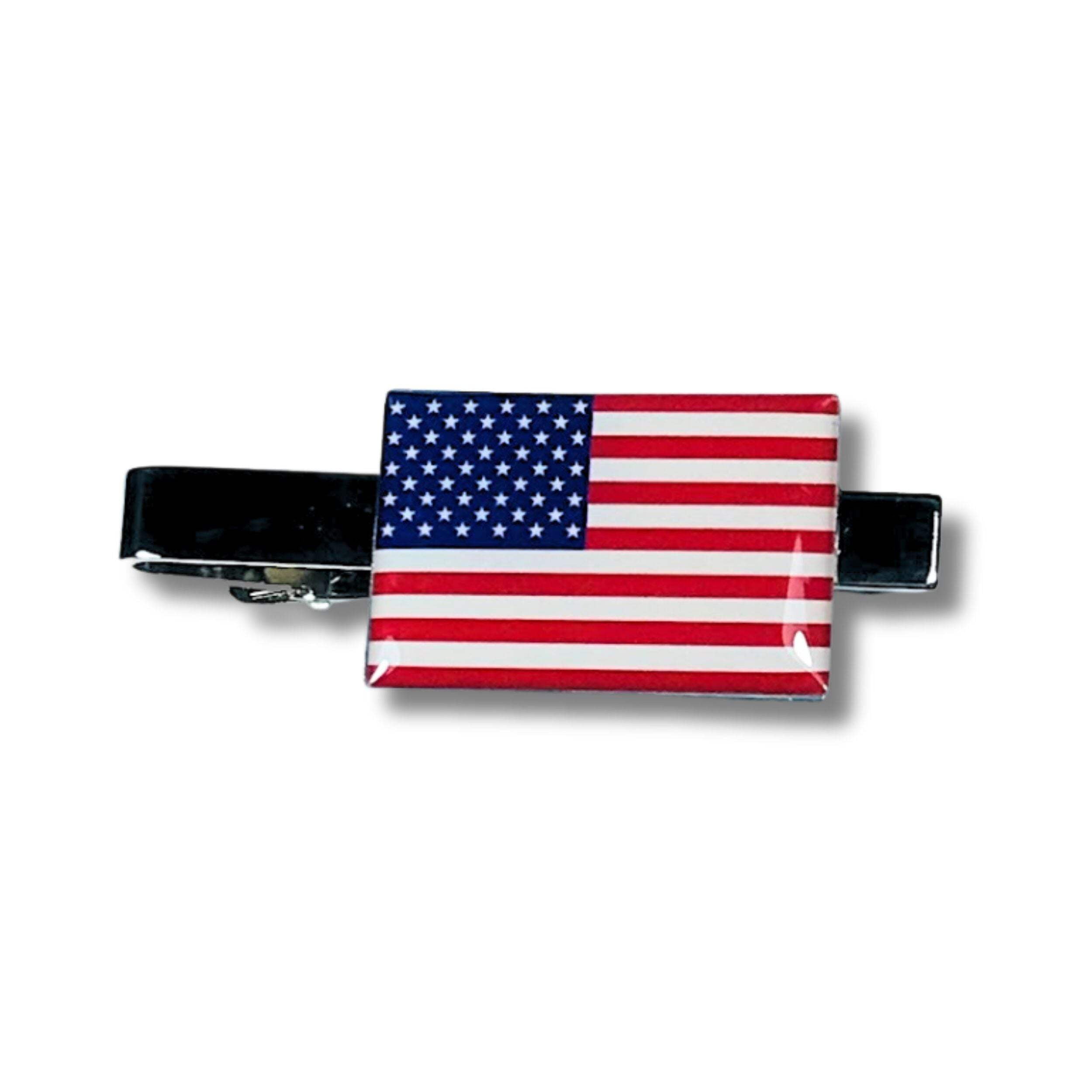 Tie Clip - Flag United States - Usa | 1.18-Inch State Flag Tie Clip ...