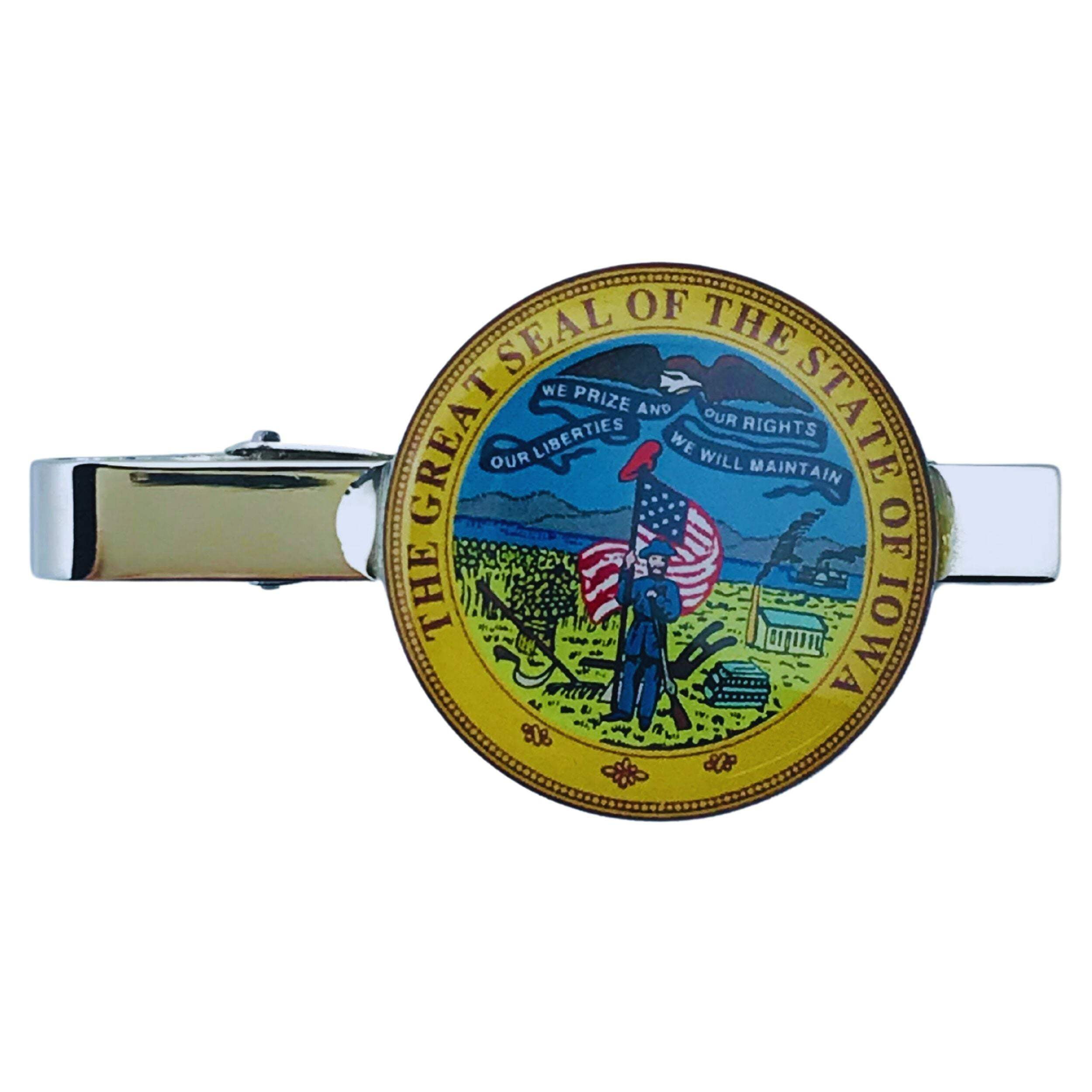 Tie Clip - State Seal Iowa - USA | Men's Formalwear Accessory, Tie Bar ...