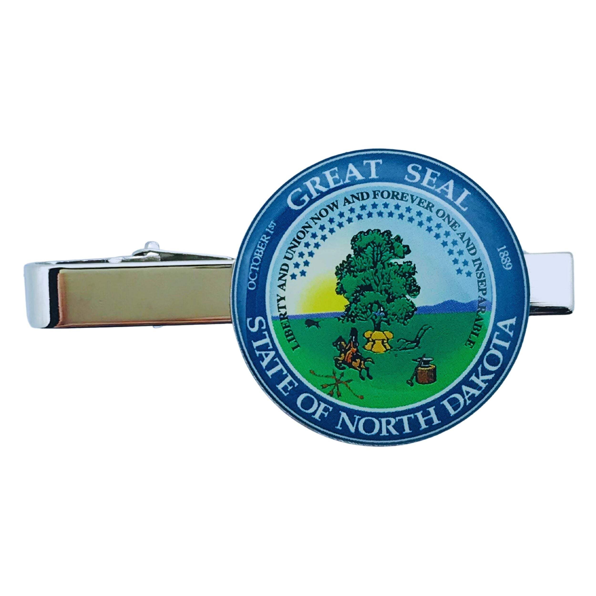 Tie Clip - State Seal North Dakota - USA | 1.18-Inch State Flag Tie ...