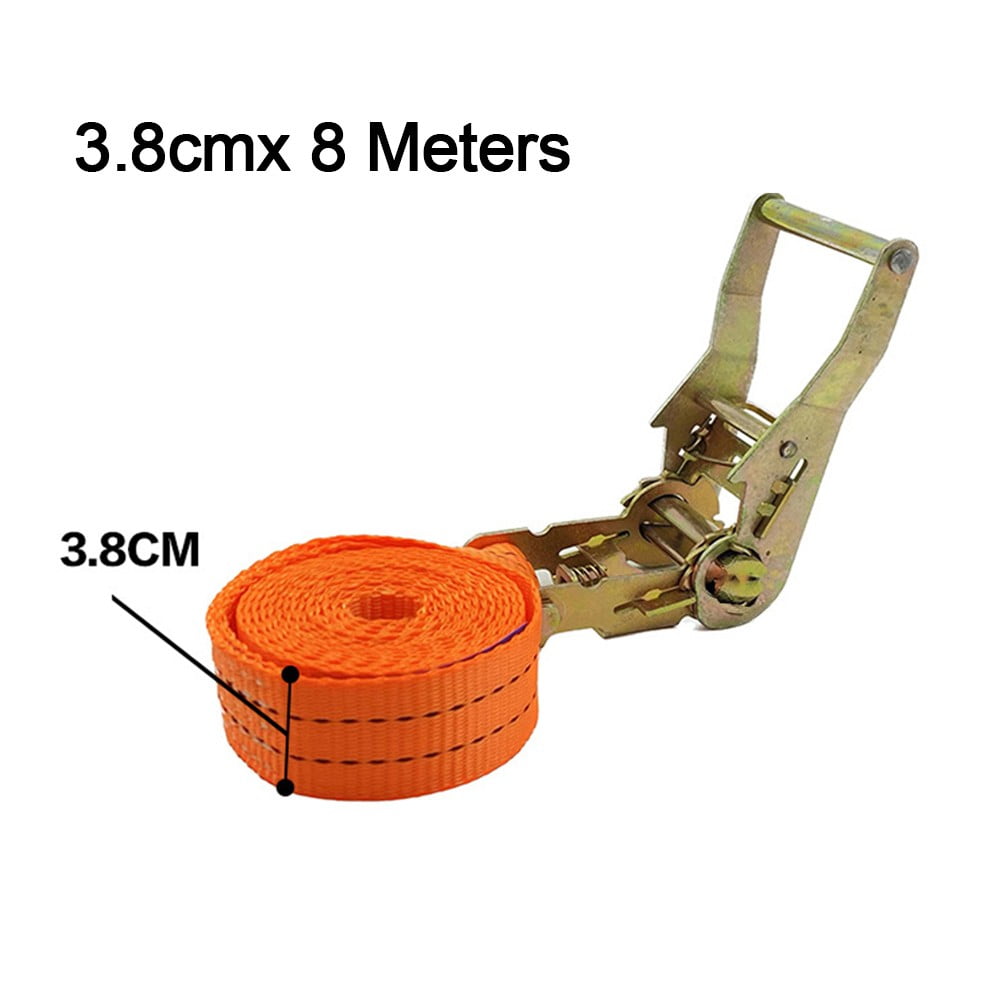 Tie Down Cargo Strap Luggage Lashing Strong Ratchet Belt with Buckle ...