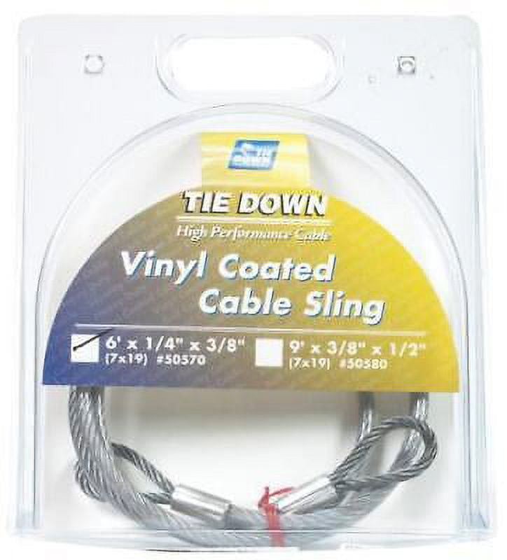 Tie Down Engineering Clear Vinyl Galvanized Steel 1/4 in. D X 6 ft. L ...