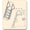 Windline TDL-4E Telescoping Removable Stainless Steel Pontoon Ladder ...