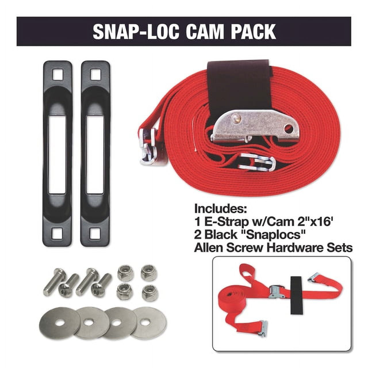 Snap-Loc Tie Down Strap Kit,E-Track,Red SLCECBA - Walmart.com