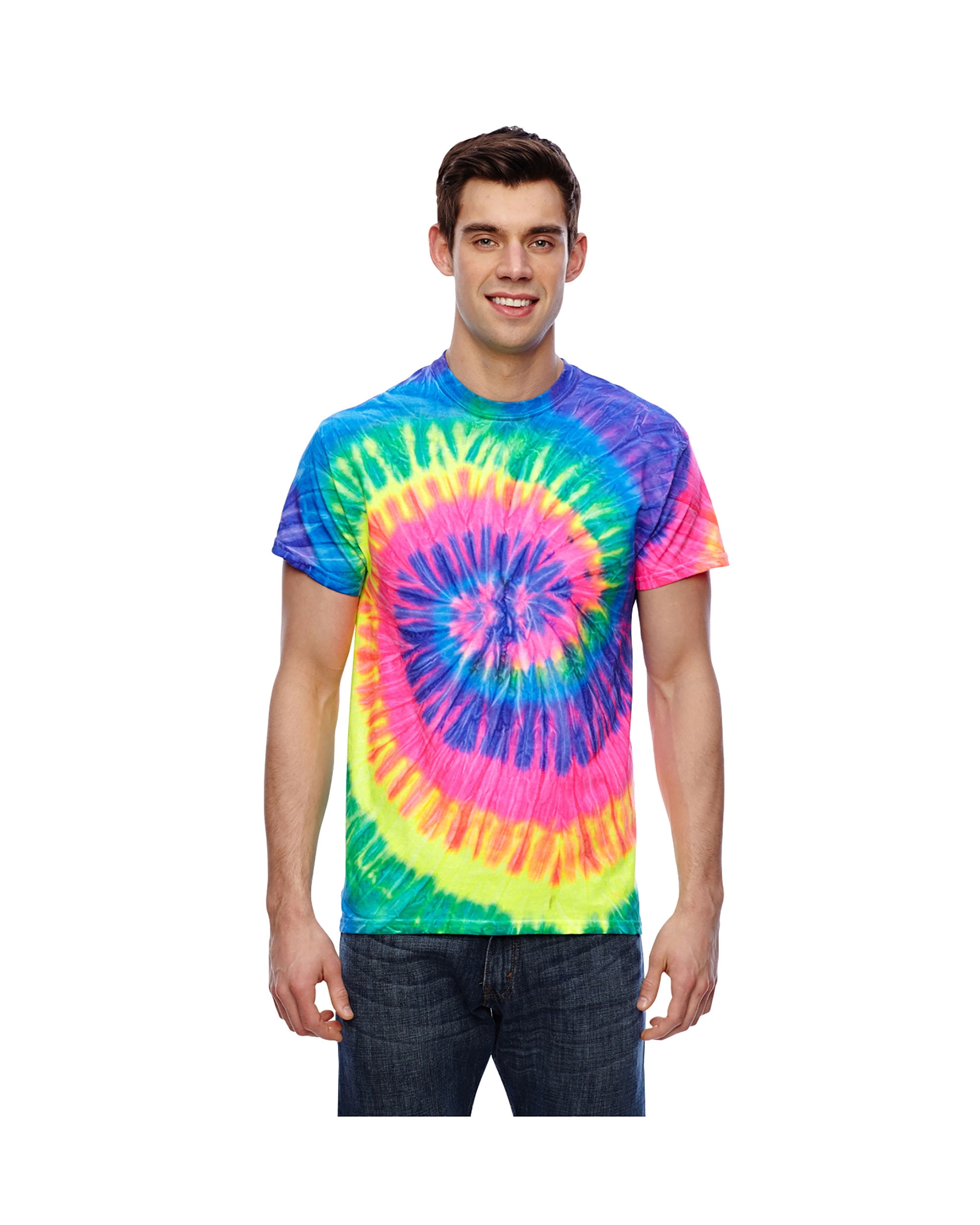 Tie-Dye CD100 - 5.4 oz., 100% Cotton Tie-Dyed T-Shirt - Walmart.com