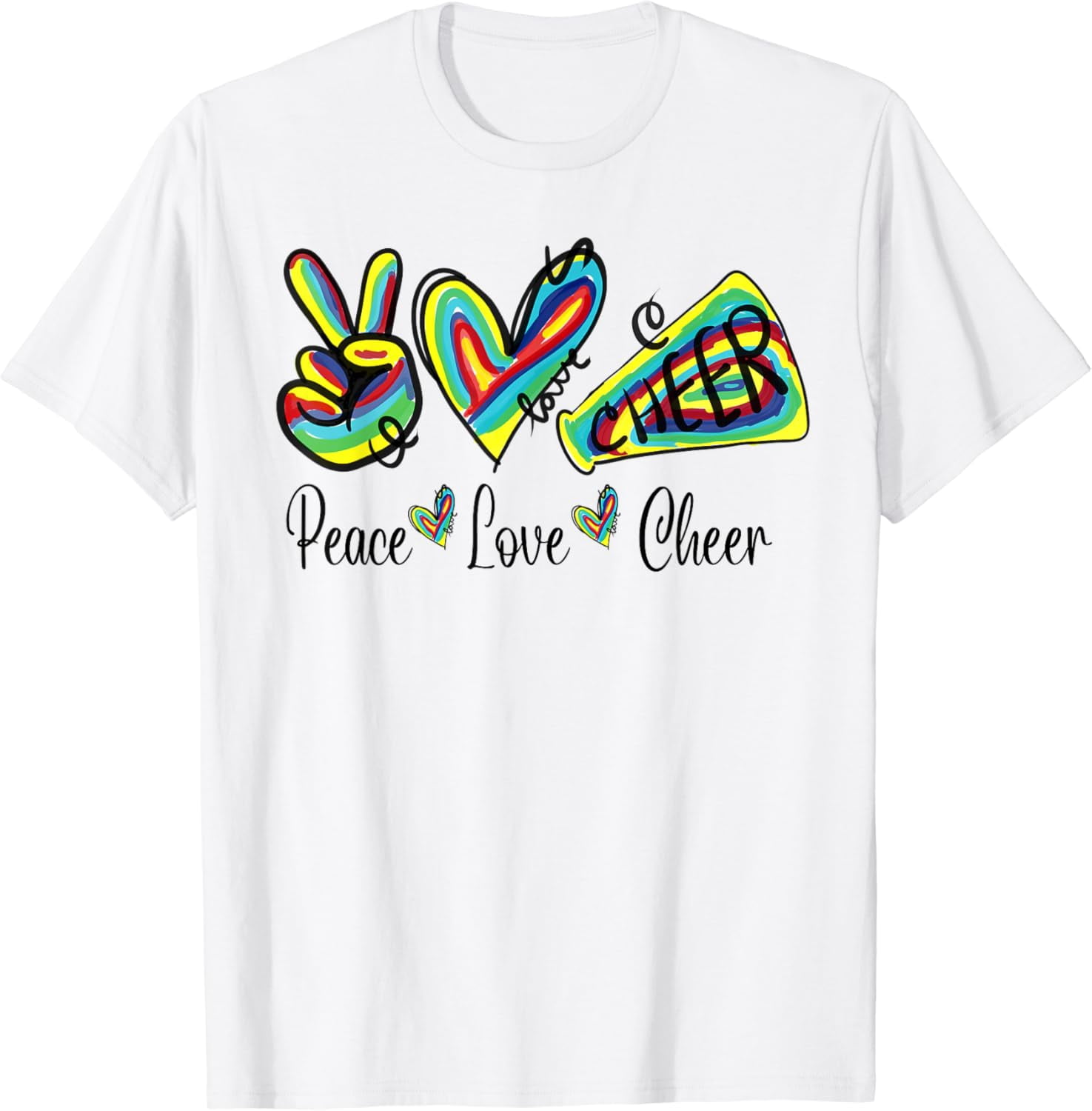 Tie Dye Cheerleading for Cheerleader Cute T-Shirt - Walmart.com
