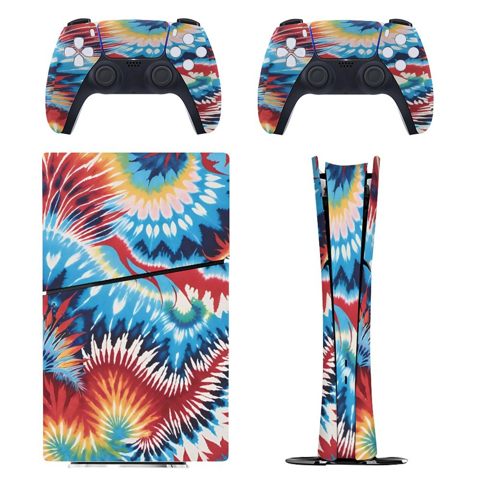 Tie Dye, Colorful, Abstract PS5/PS5 Slim Digital Disc Skin Sticker For ...