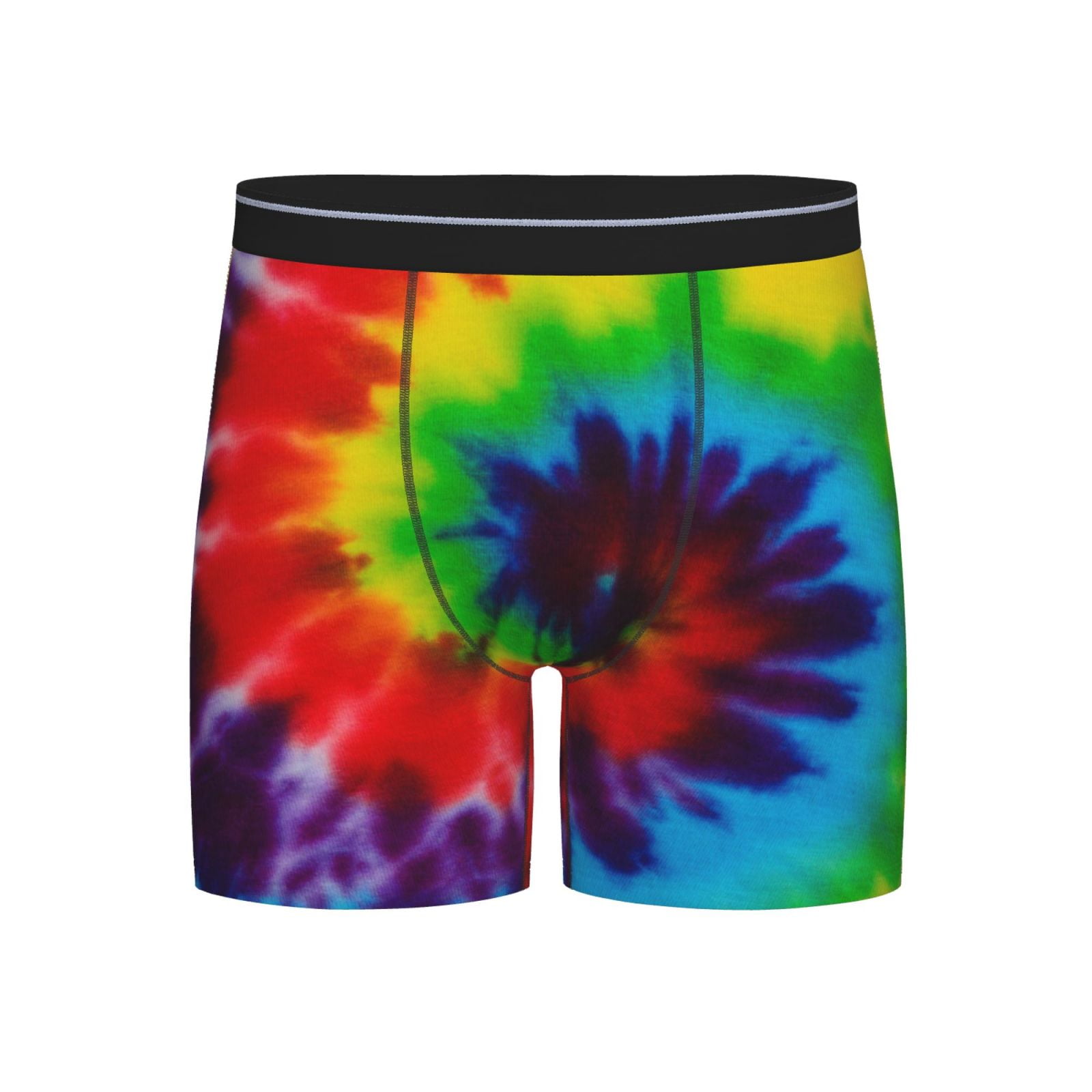 Tie Dye Colorful Rainbow Underwear For Men,Soft Boxer Briefs ...