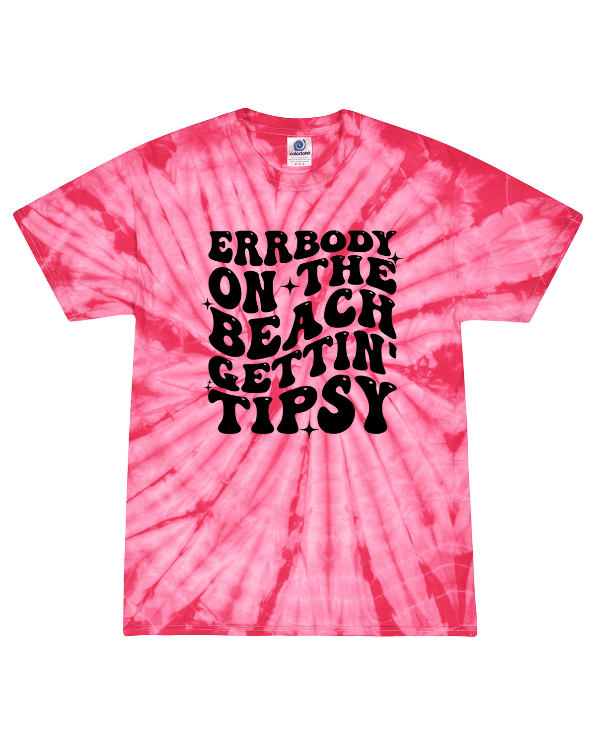 Tie-Dye Cute Fun Womens Errrybody On The Beach Gettin' Tipsy Ladies ...