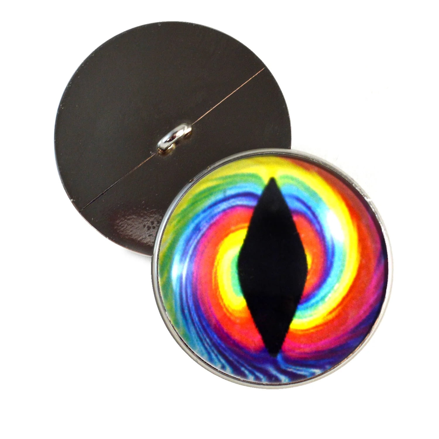 Tie Dye Dragon Sew-On Button Glass Eyes - Walmart.com