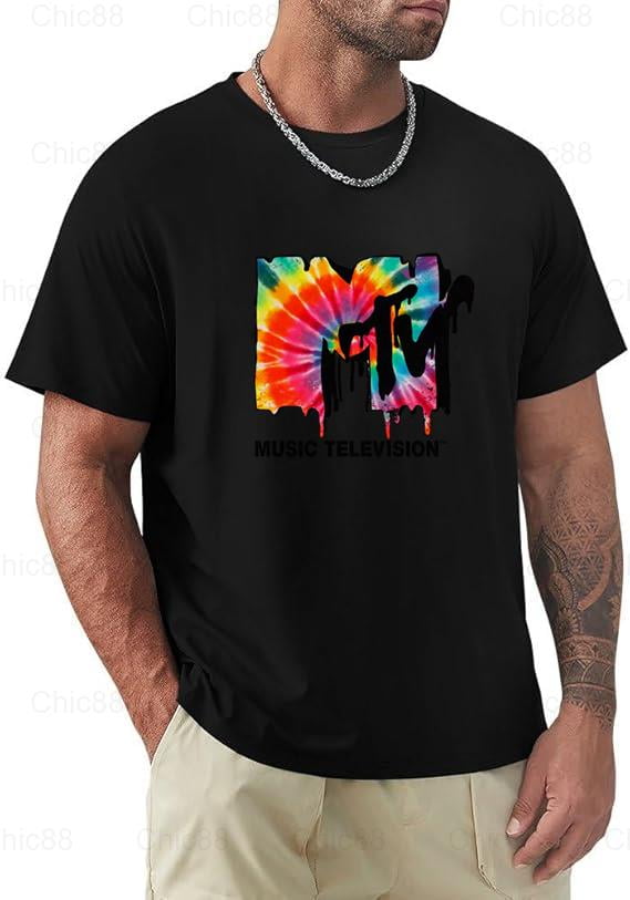 Tie-Dye Dripping Logo T-Shirt for a Trendy Look, for men & women, up to ...
