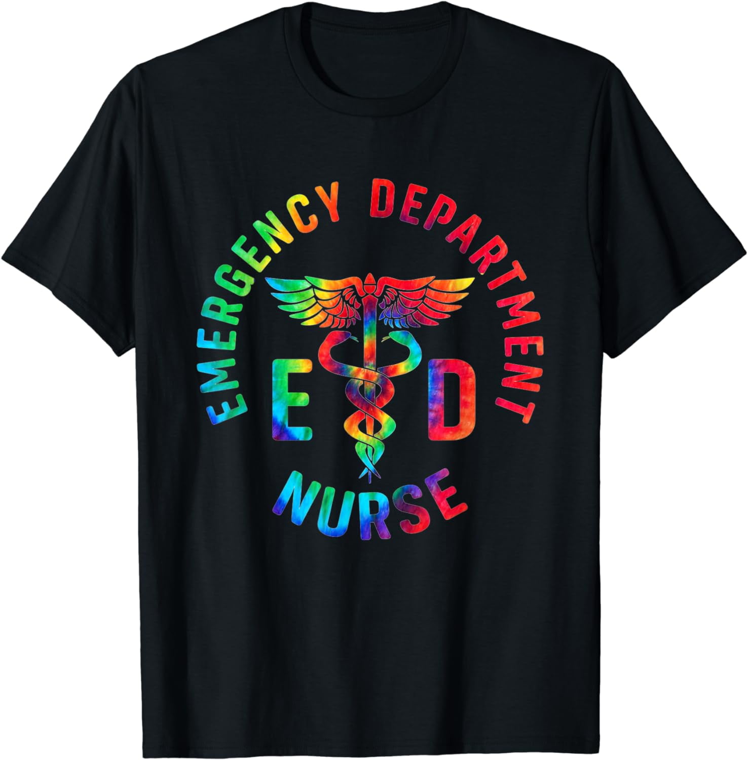 Tie Dye ED Nurse Emergency Registered Nurses Week 2023 T-Shirt ...