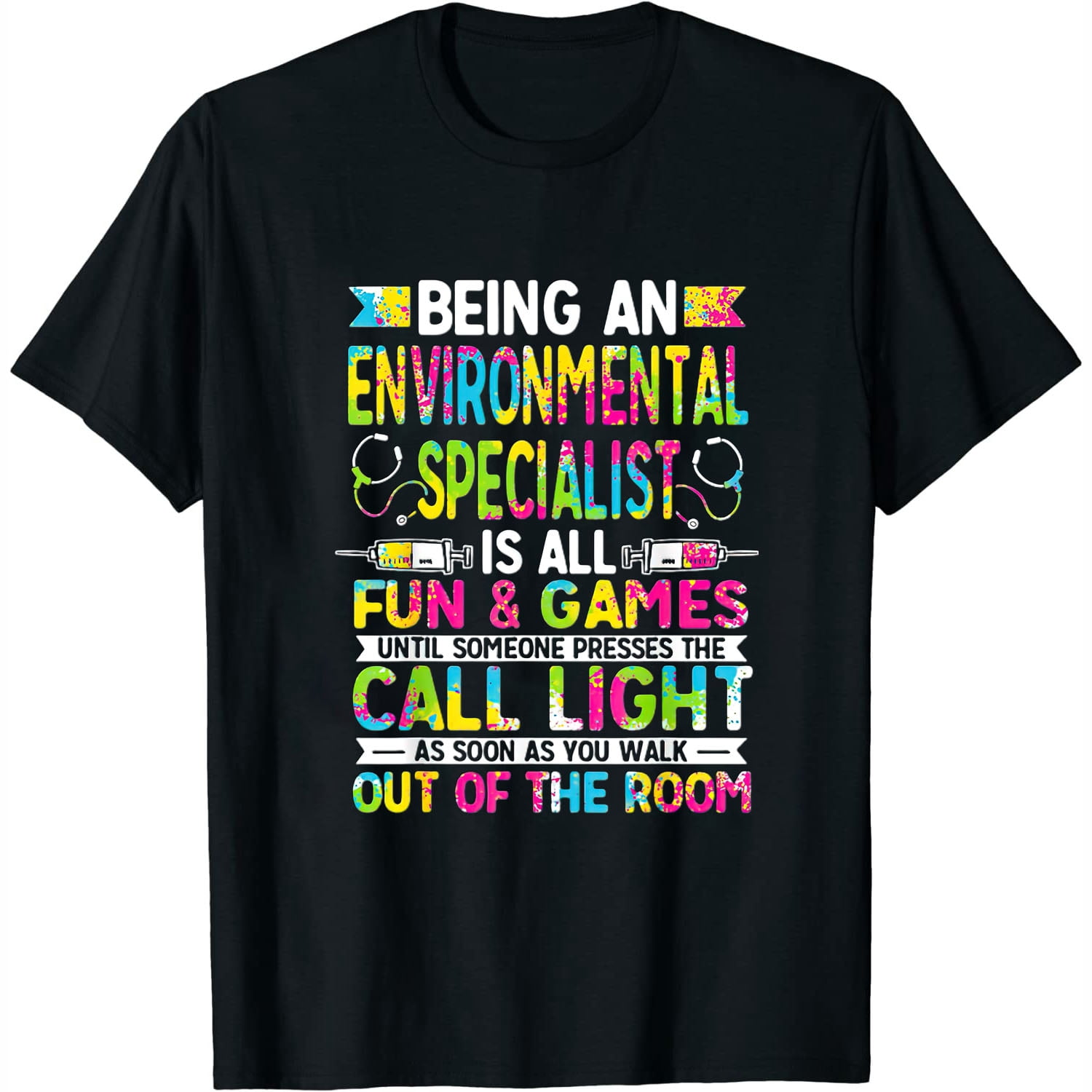 Tie Dye Environmental Specialist Shirt For Women Cute EVS T-Shirt ...