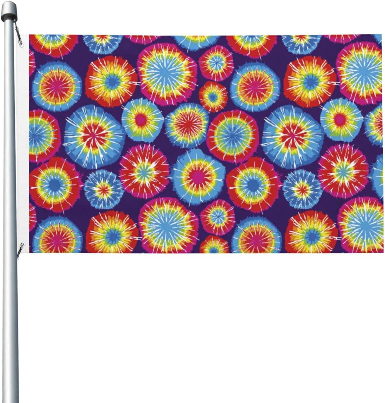 Tie Dye Flags, 3Ply Polyester, Heavy Duty, Double Sided Spring Summer ...