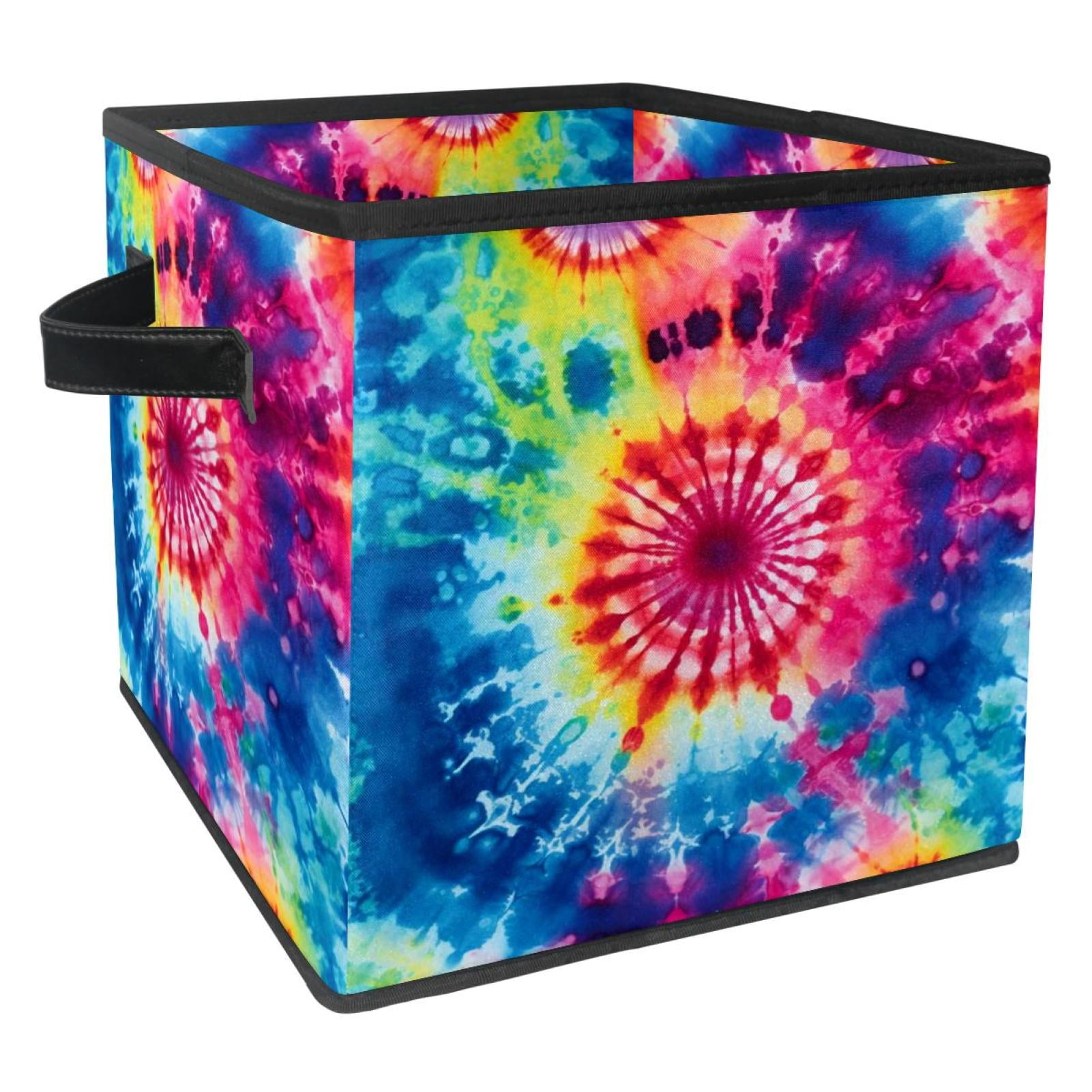 Tie Dye Foldable Organizer Bins Storage Containers Storage Bin with ...