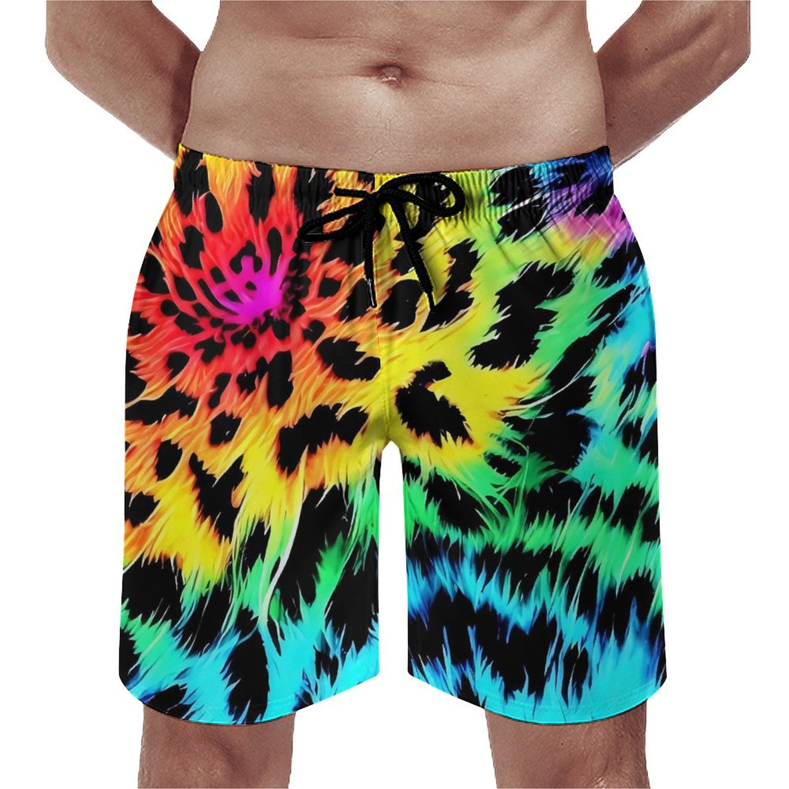 Tie Dye Galore Board Shorts Summer Abstract Art Sports Beach Short ...