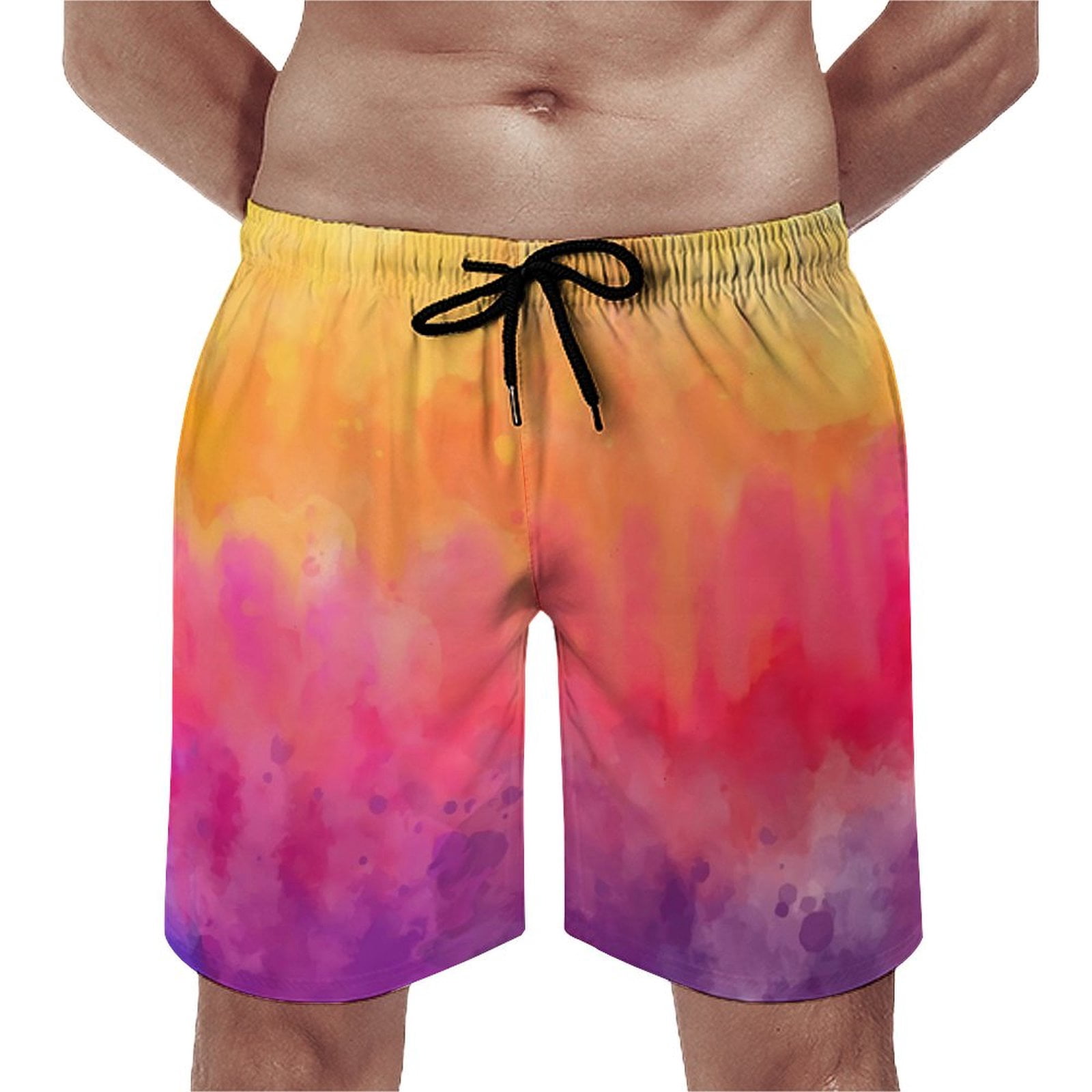 Tie Dye Galore Board Shorts Summer Abstract Art Sports Beach Short ...